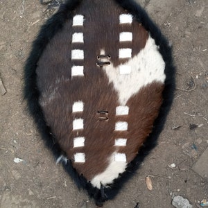 Original 60x24 Zulu Warriors Shield Fully-functional Black / Brown ...