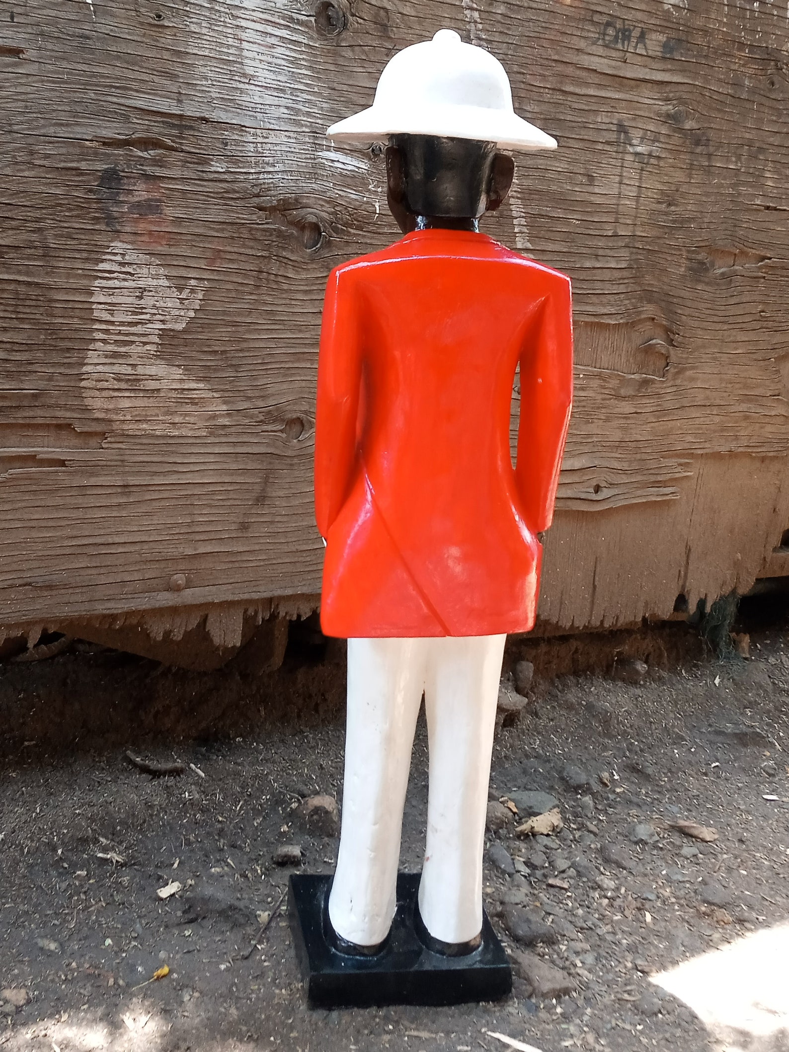 Belgian Congo Man Original 1PC Hand Painted Carved Jacaranda Wood ...