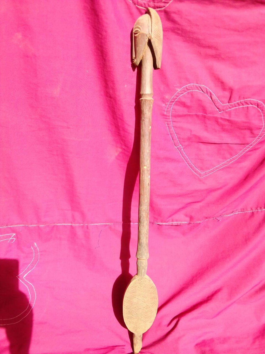 Original Bembe Binga Tribe Carved Wood Vintage Style Cane sceptor/staff ...