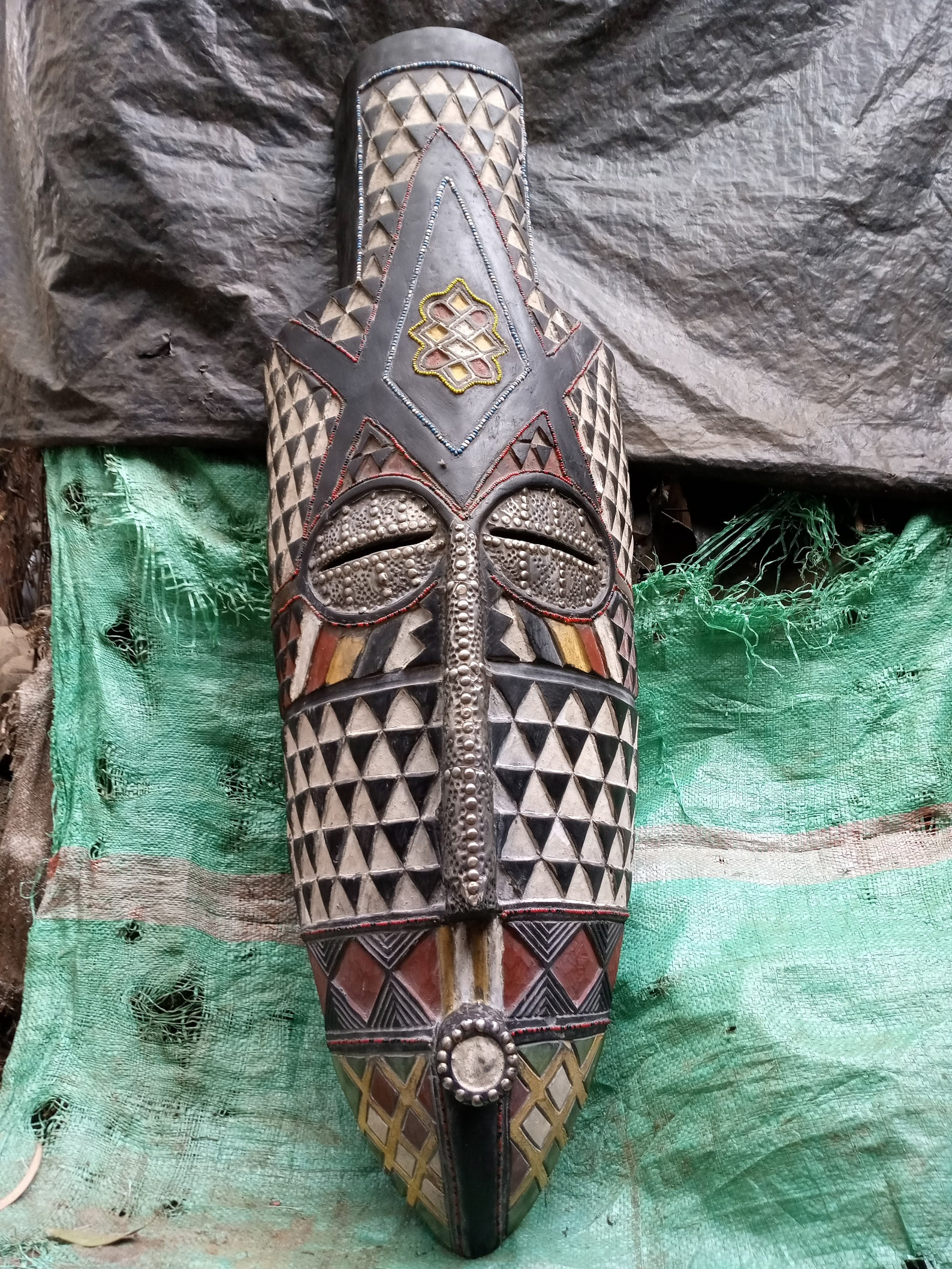 Vintage Bakuba Tribe Mask DRC Africa Congo Original Wood Art | Etsy