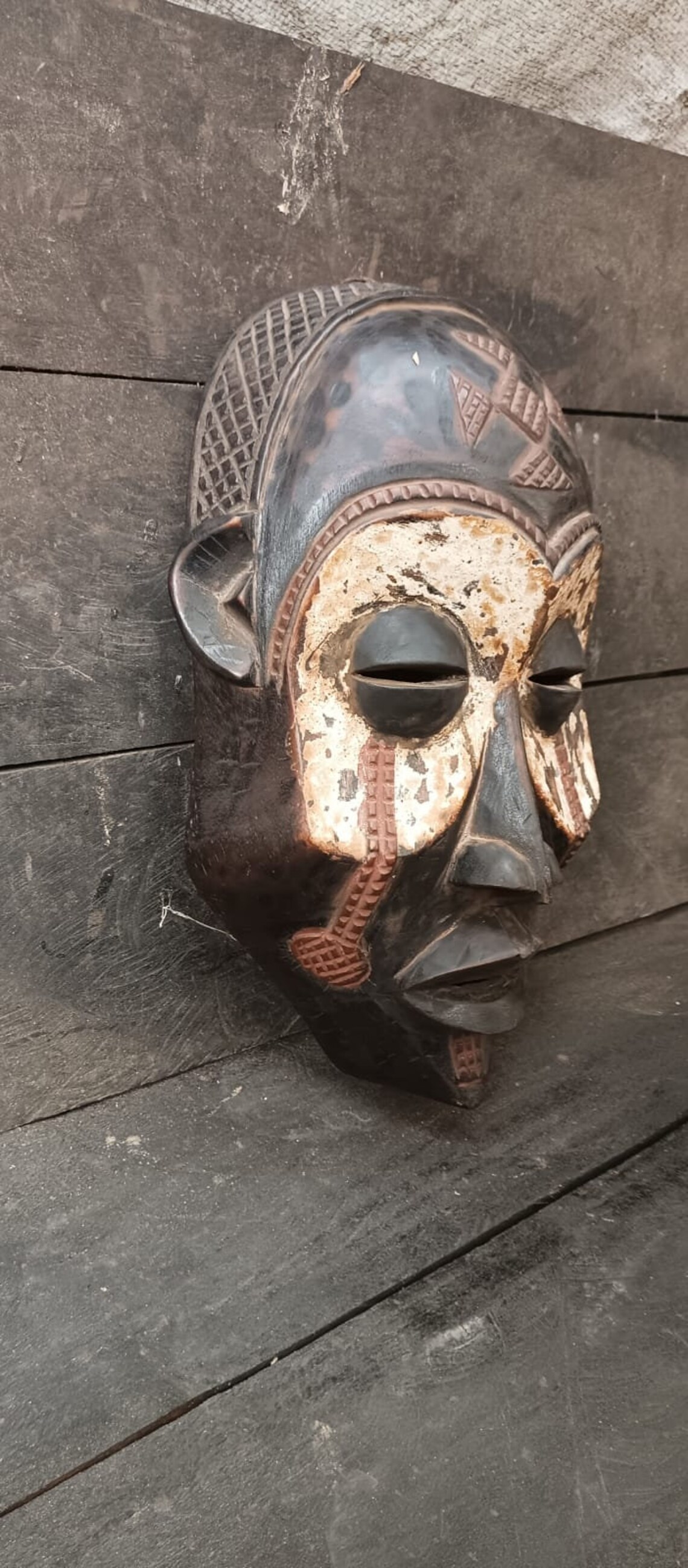 Original Chokwe Tribe Vintage Tribal Mask DRC Africa Primitive - Etsy