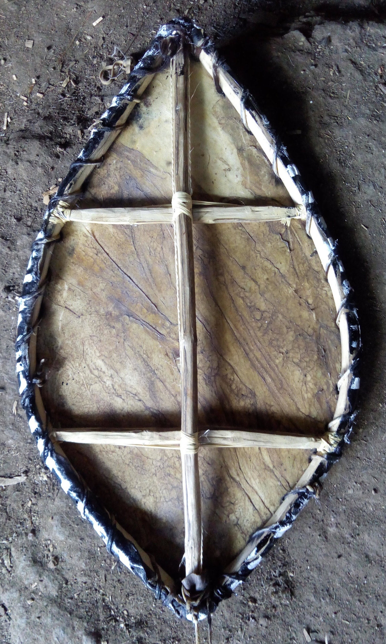 Original Zebra Striped Zulu Shield Fully-functional Black - Etsy