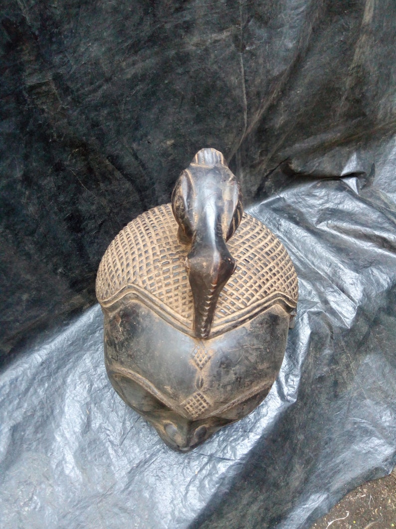 Primitive Suku Tribal Mask Casque Helmet DRC Africa Fully-functional ...