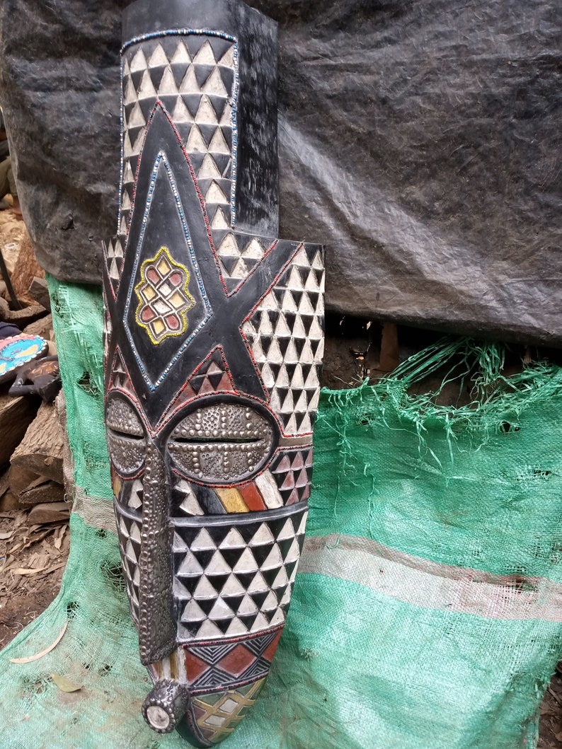 Vintage Bakuba Tribe Mask DRC Africa Congo Original Wood Art - Etsy