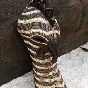 Original Songe Tribe Vintage "le Coq" Mask DRC Africa Handcarved Wood ...