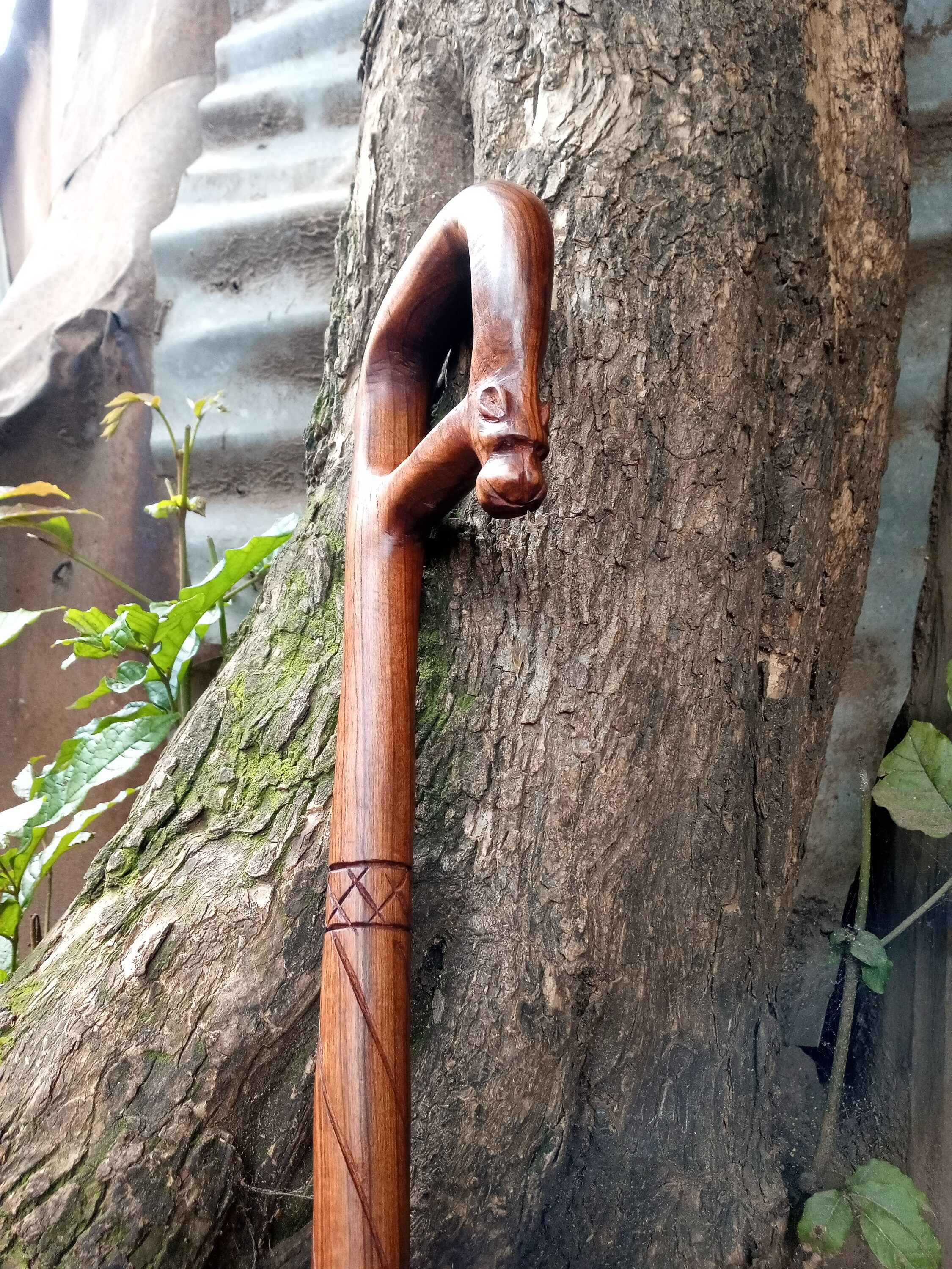 Walking Stick Cane Original 1930's Style African Lion Handmade Kenya ...