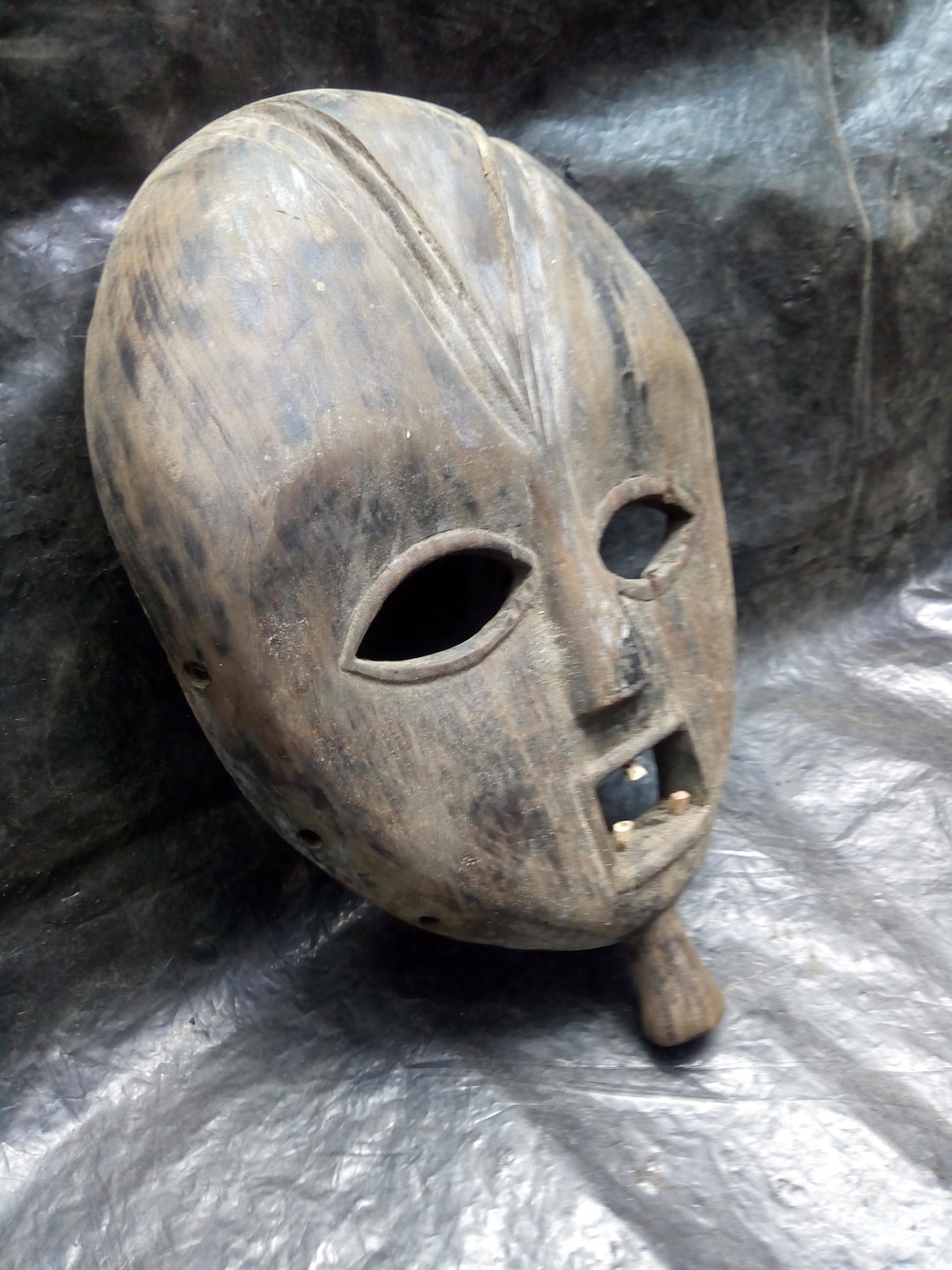 Original Kinshasa Tribal Mask Teeth DRC Africa Fully-functional ...
