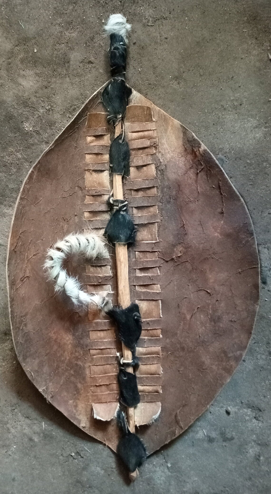 Original 60x24 Zulu Warriors Shield Functional Black & White | Etsy