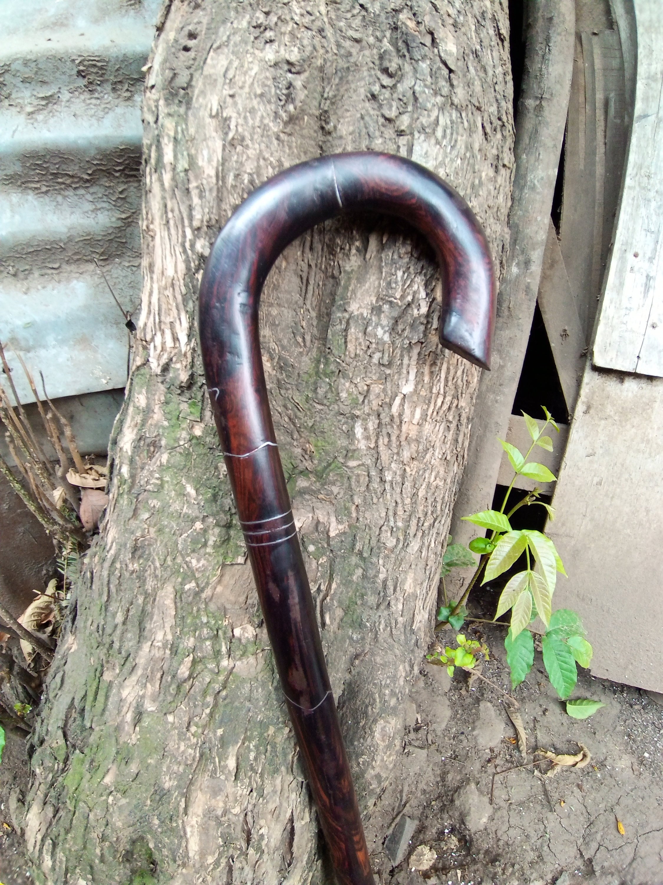 Original African Blackwood & Iron Art Walking Stick Cane Handmade ...