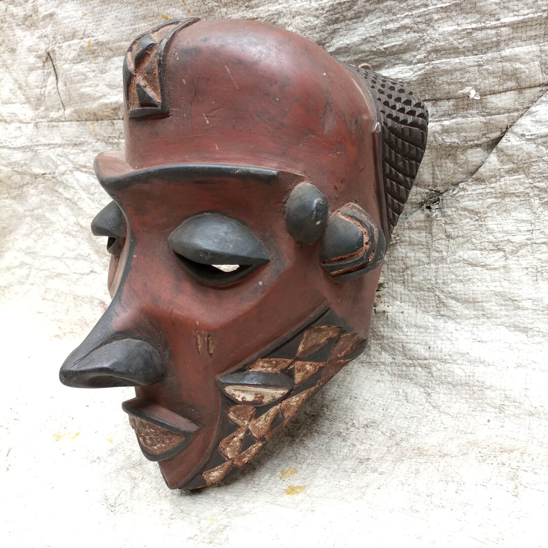 Original "maladie" Pende Tribe Vintage Tribal Mask Decorative Wall ...