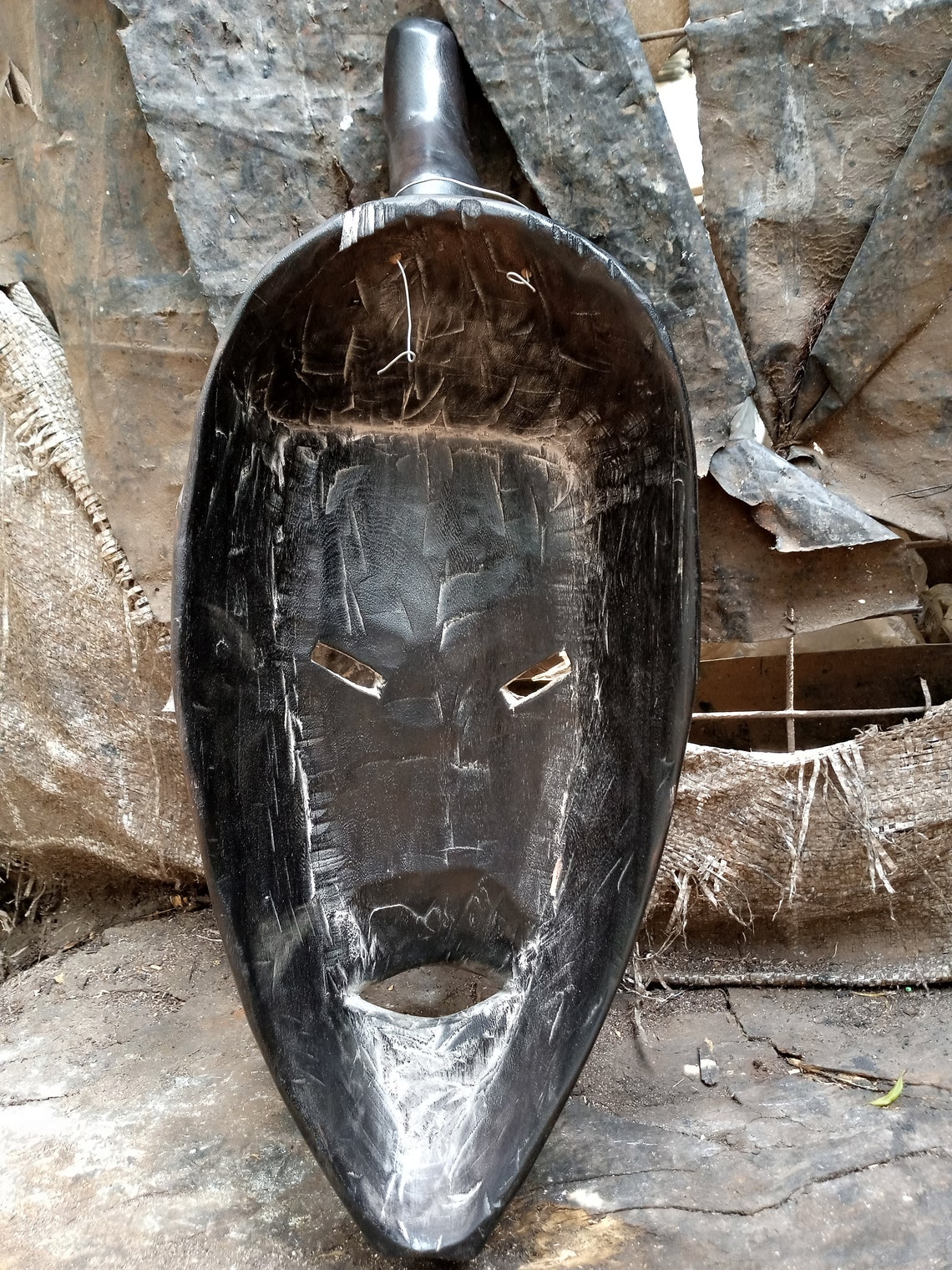 Vintage Punu Tribe Mask DRC Africa Congo Original Wood Art | Etsy