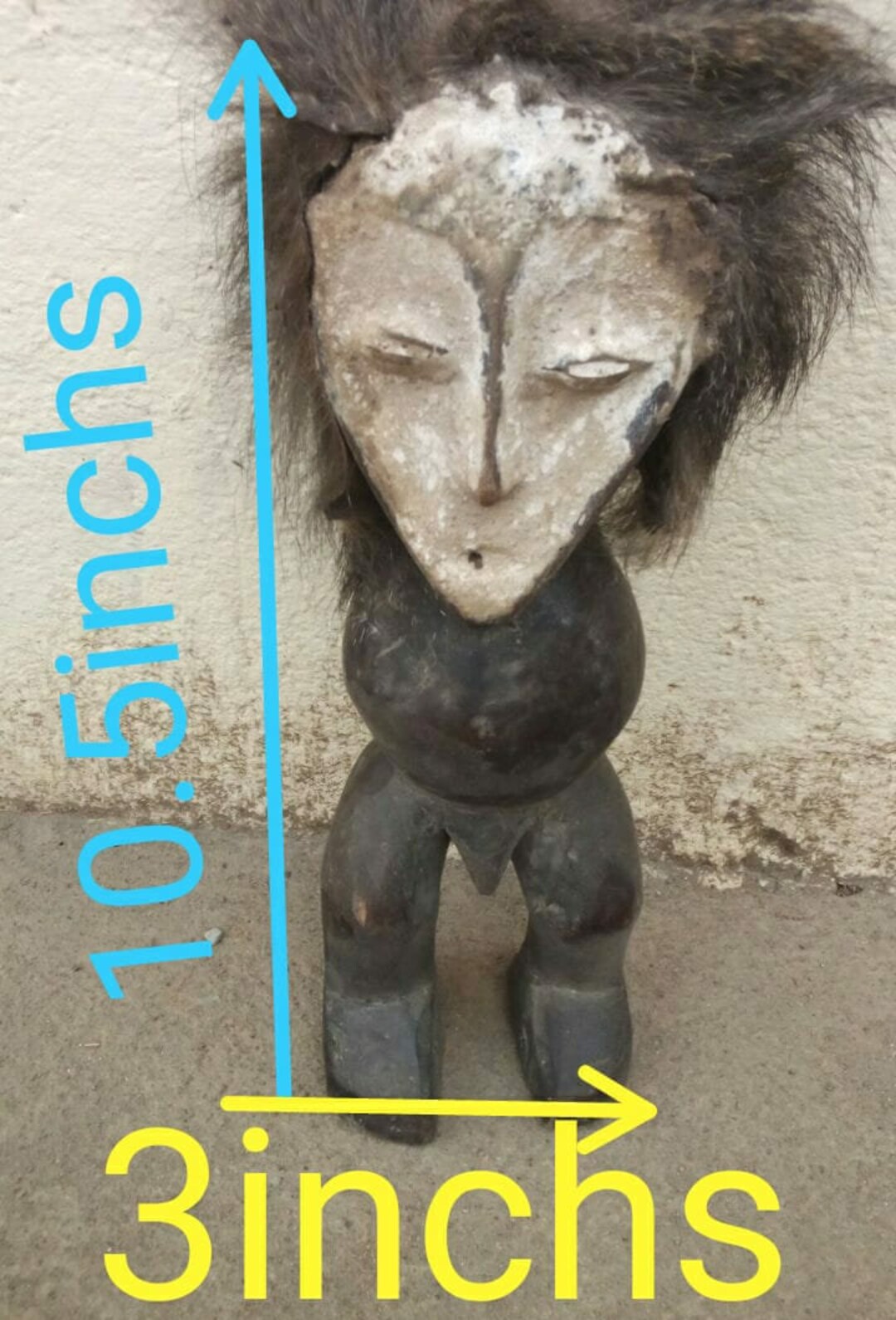 Original Lega Tribe Primitive "medicine Man" Statue DRC Africa Wood Art ...
