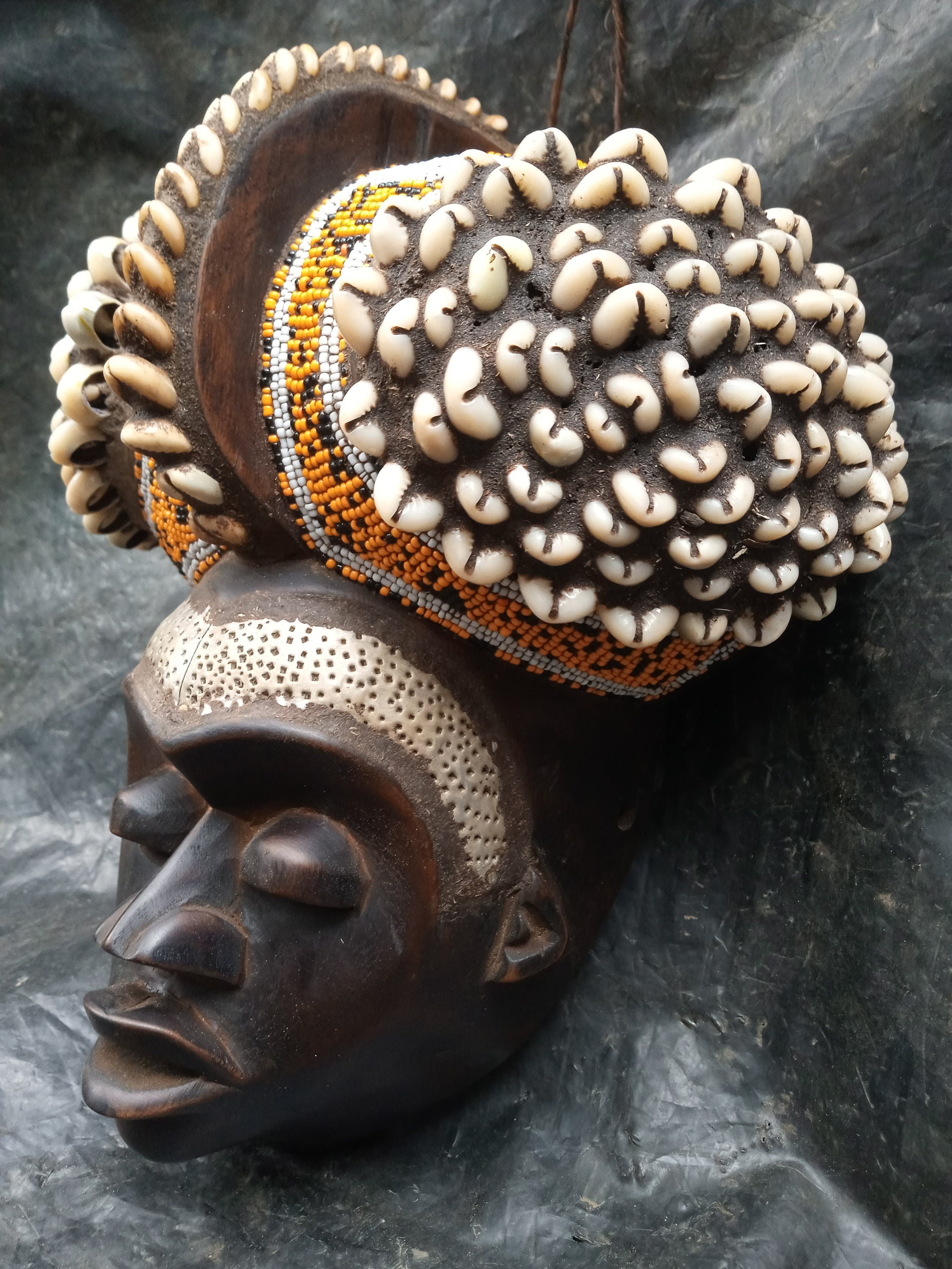 Vintage Style Punu Tribe Mask DRC Africa Congo Original Wood Art ...