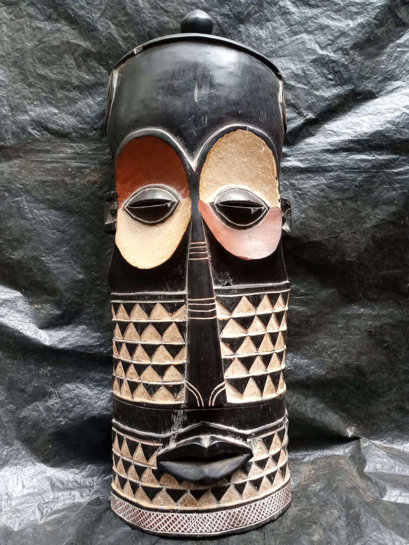 Original Pende Tribe Vintage Tribal Mask Checkering Wall | Etsy