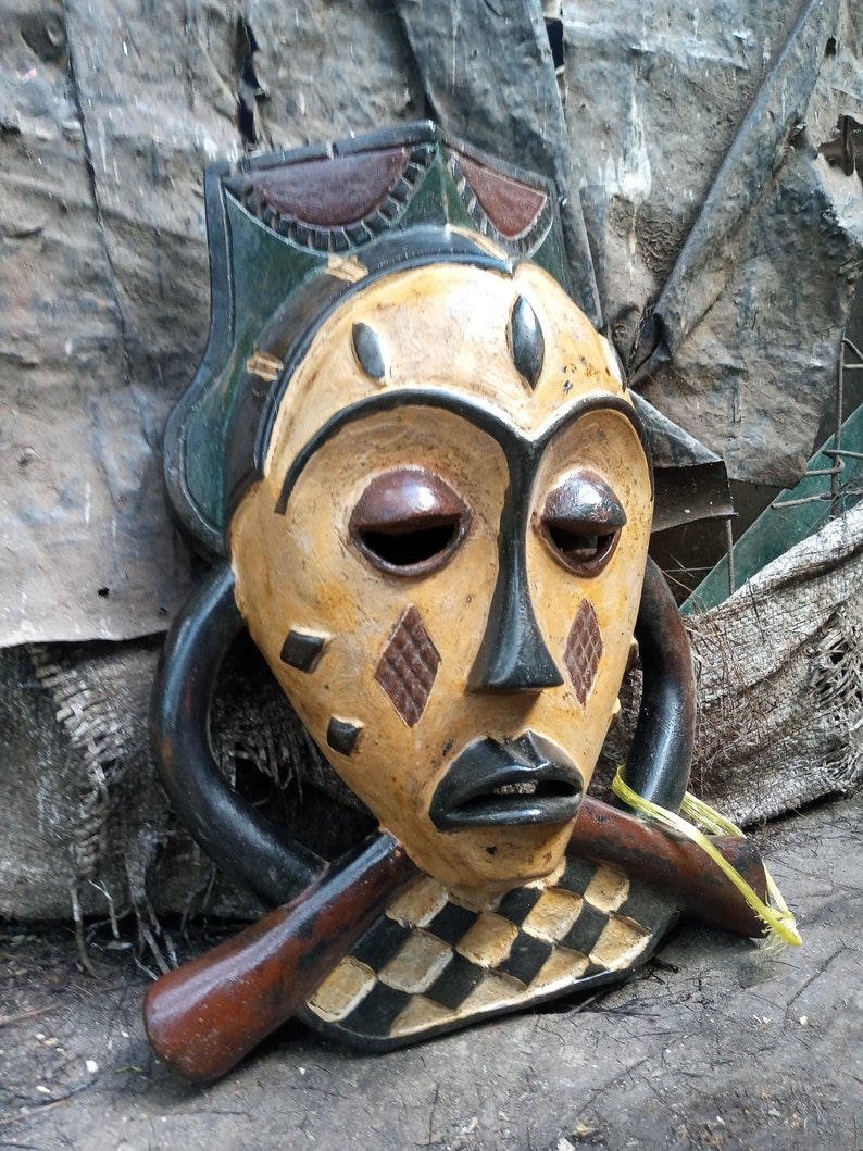 Vintage Yombe Tribe Wife's Mask Africa Original DRC Wood - Etsy