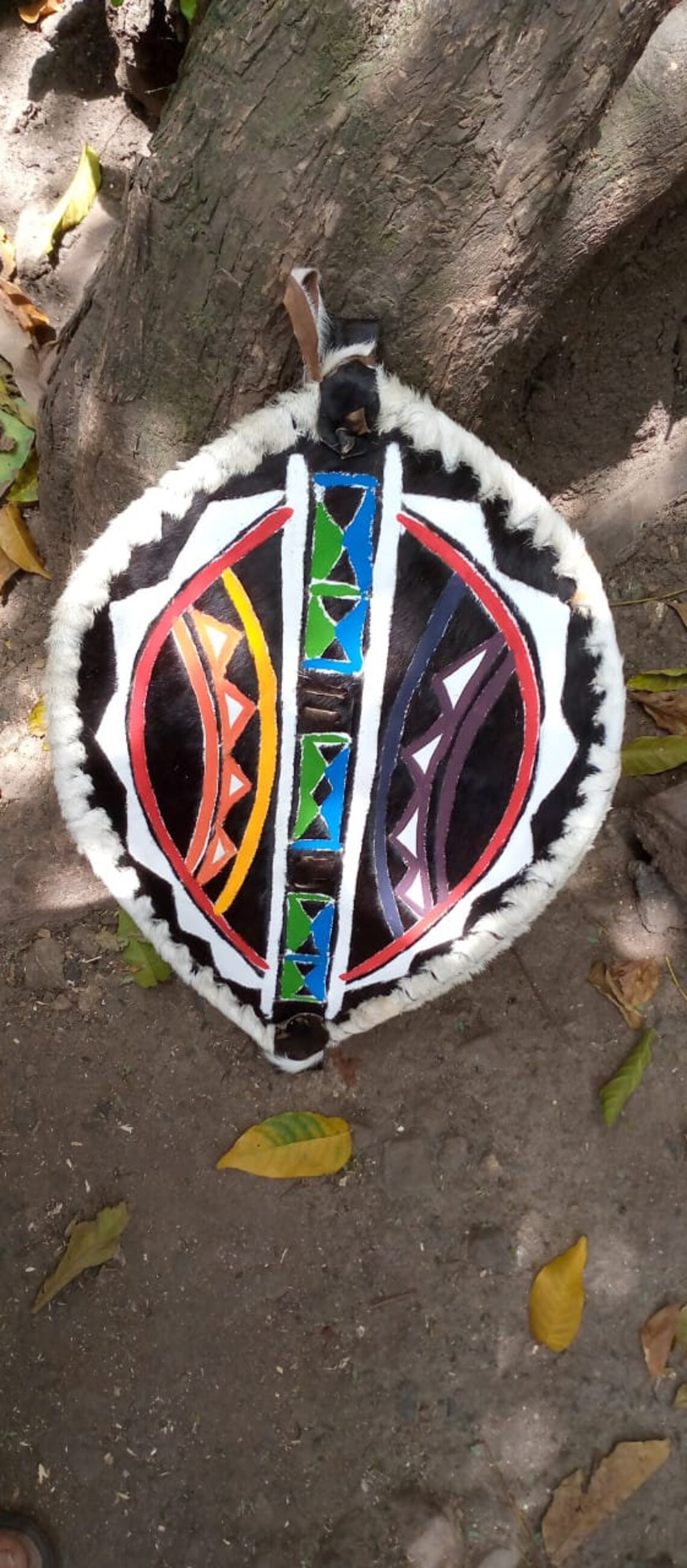 Multicolor Original Maasai Shield Fully-functional Cowhide - Etsy