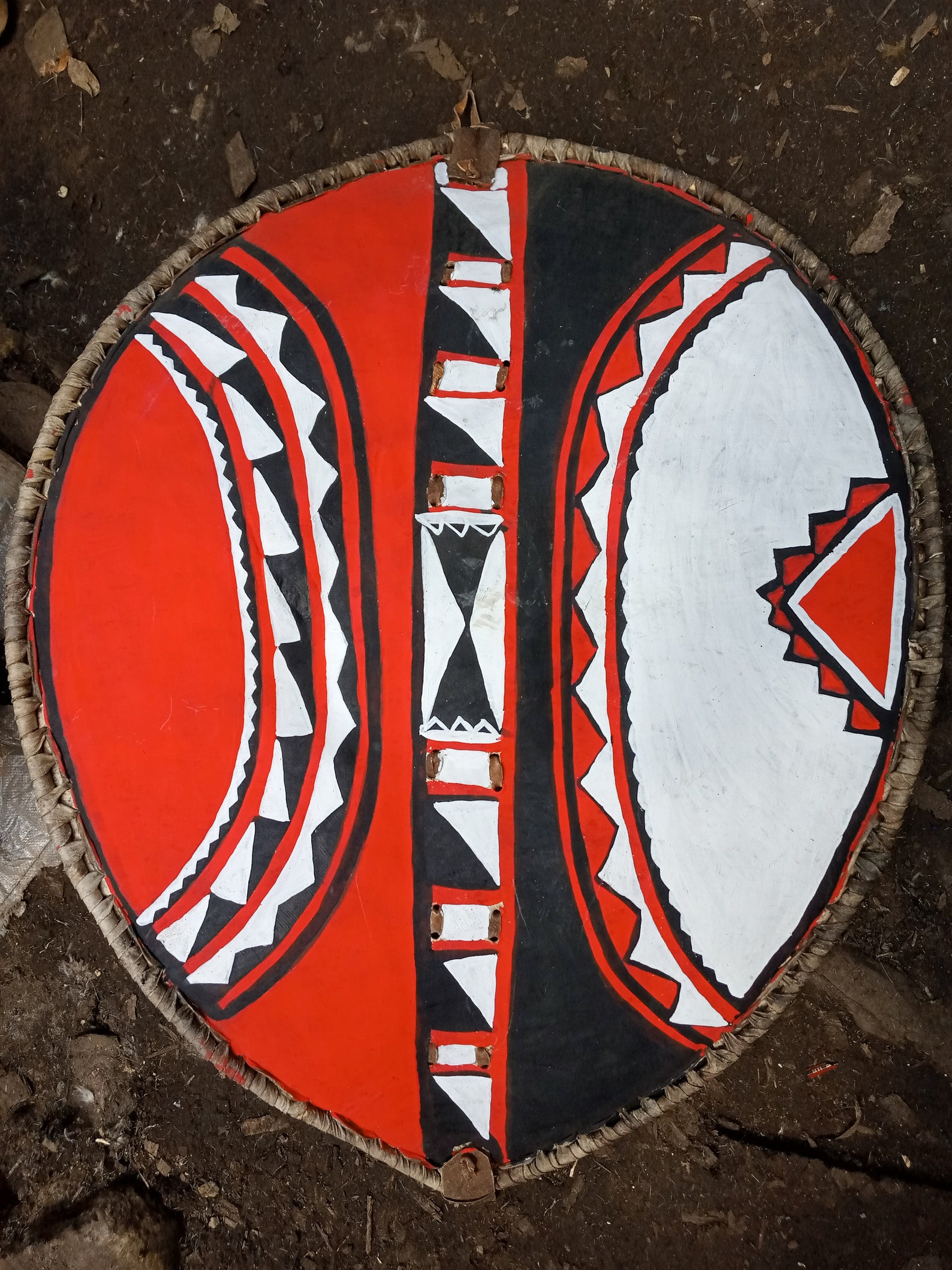 Original Maasai Shield Fully-functional Cowhide Leather Africa - Etsy