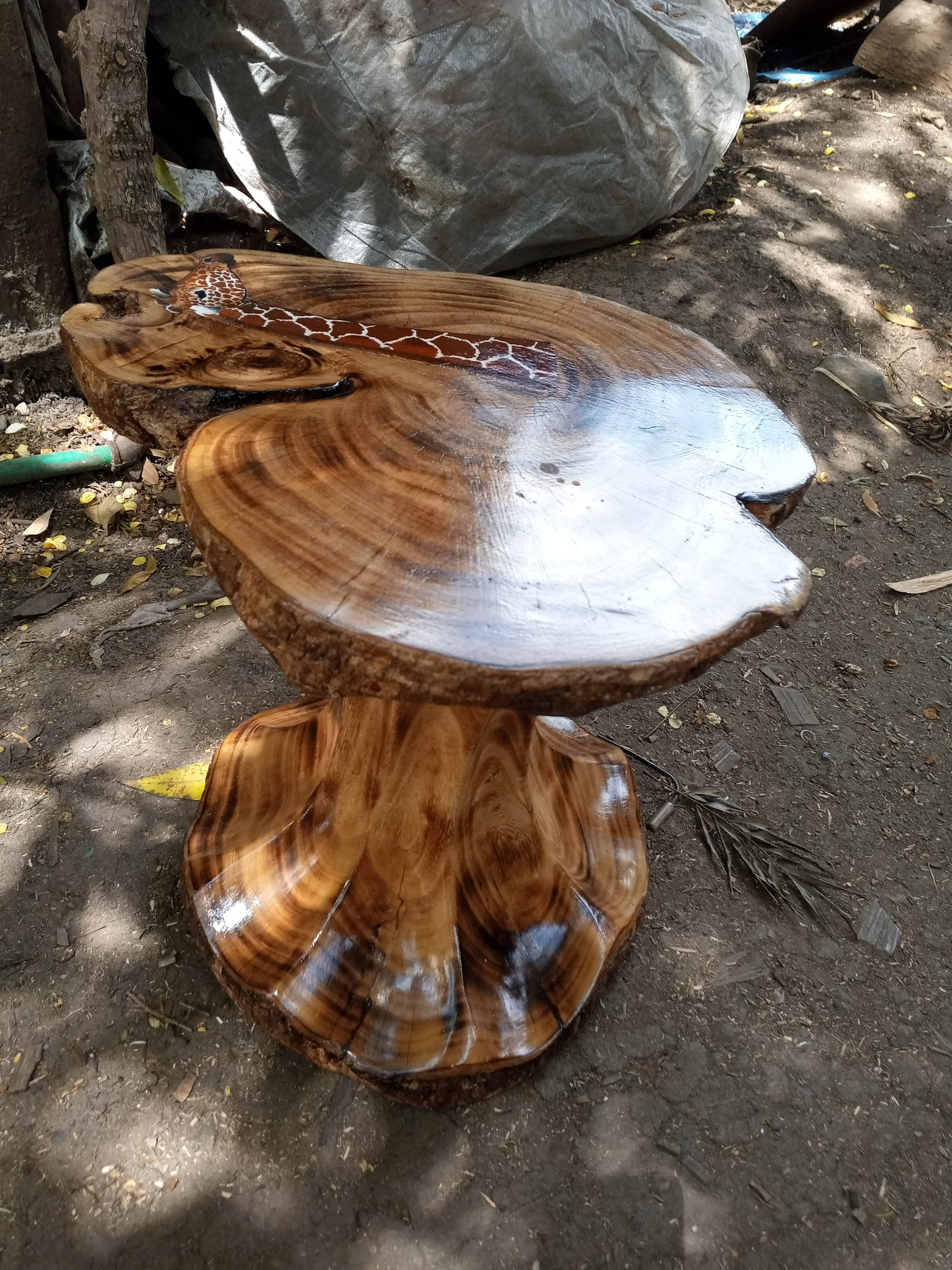Kenya Live Edge Kamba Tribe Stool Chair Solid 1PC Olivewood - Etsy