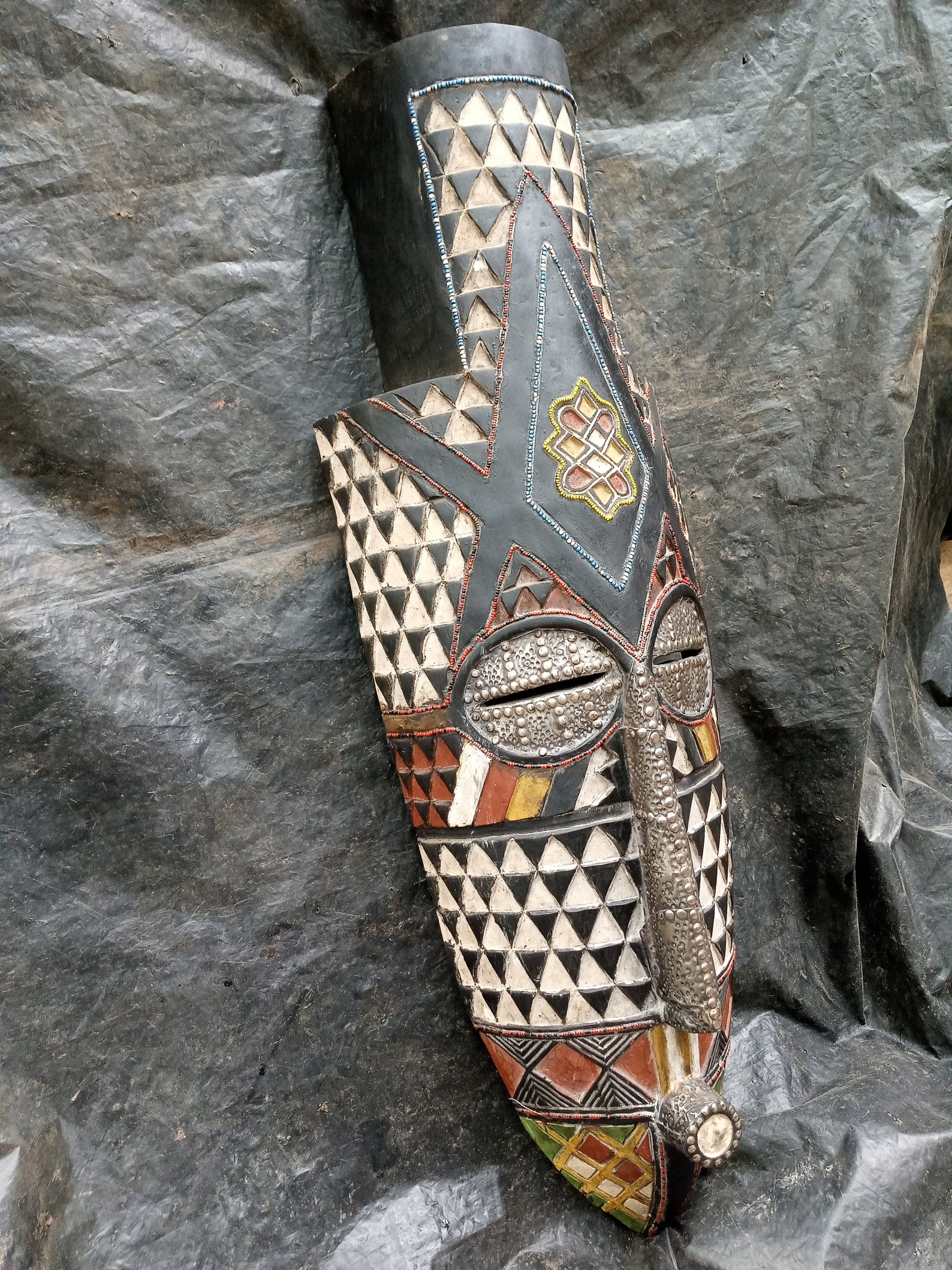 Vintage Bakuba Tribe Mask DRC Africa Congo Original Wood Art | Etsy