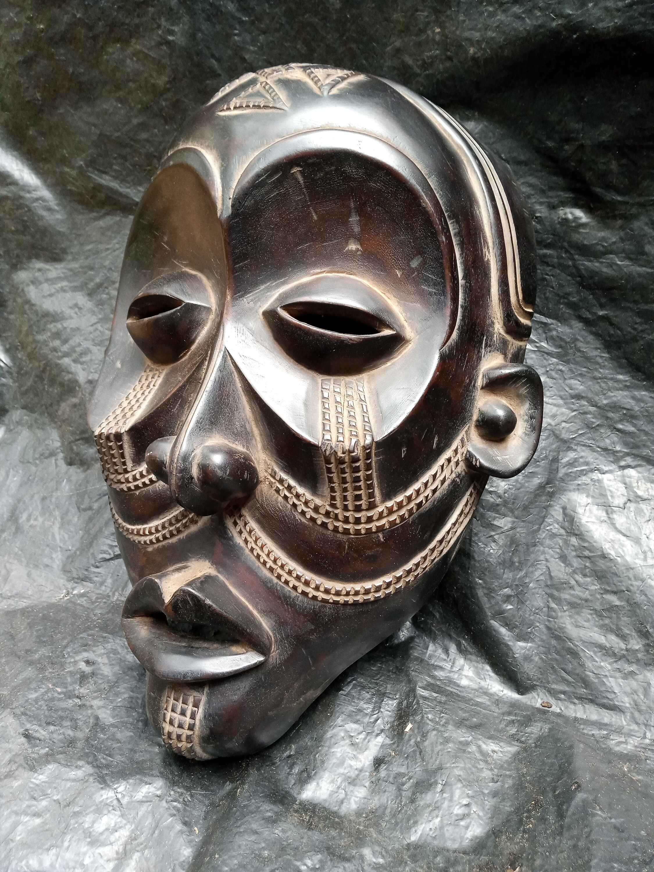 Original Chokwe Tribe Vintage Tribal Mask DRC Africa Primitive - Etsy