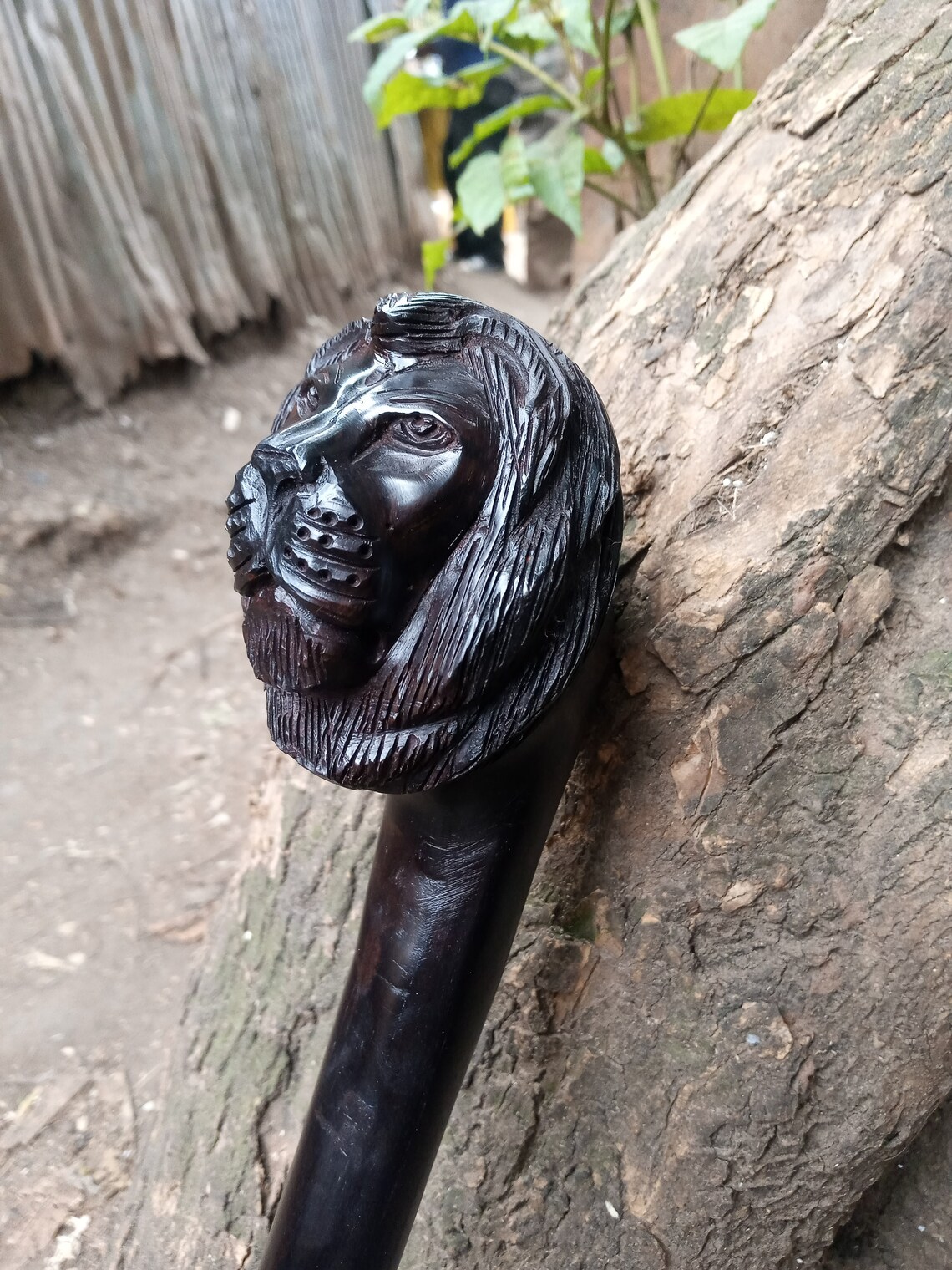 Original Lion Head Walking Stick Cat Head Art Cane Mom Dad | Etsy