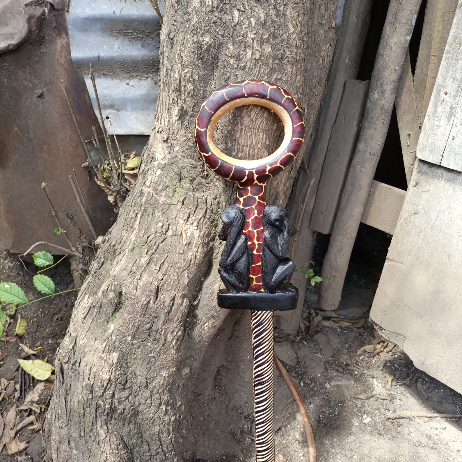 Africa Gorilla Ape Comfort Handle Original Hiking Walking Stick Cane ...
