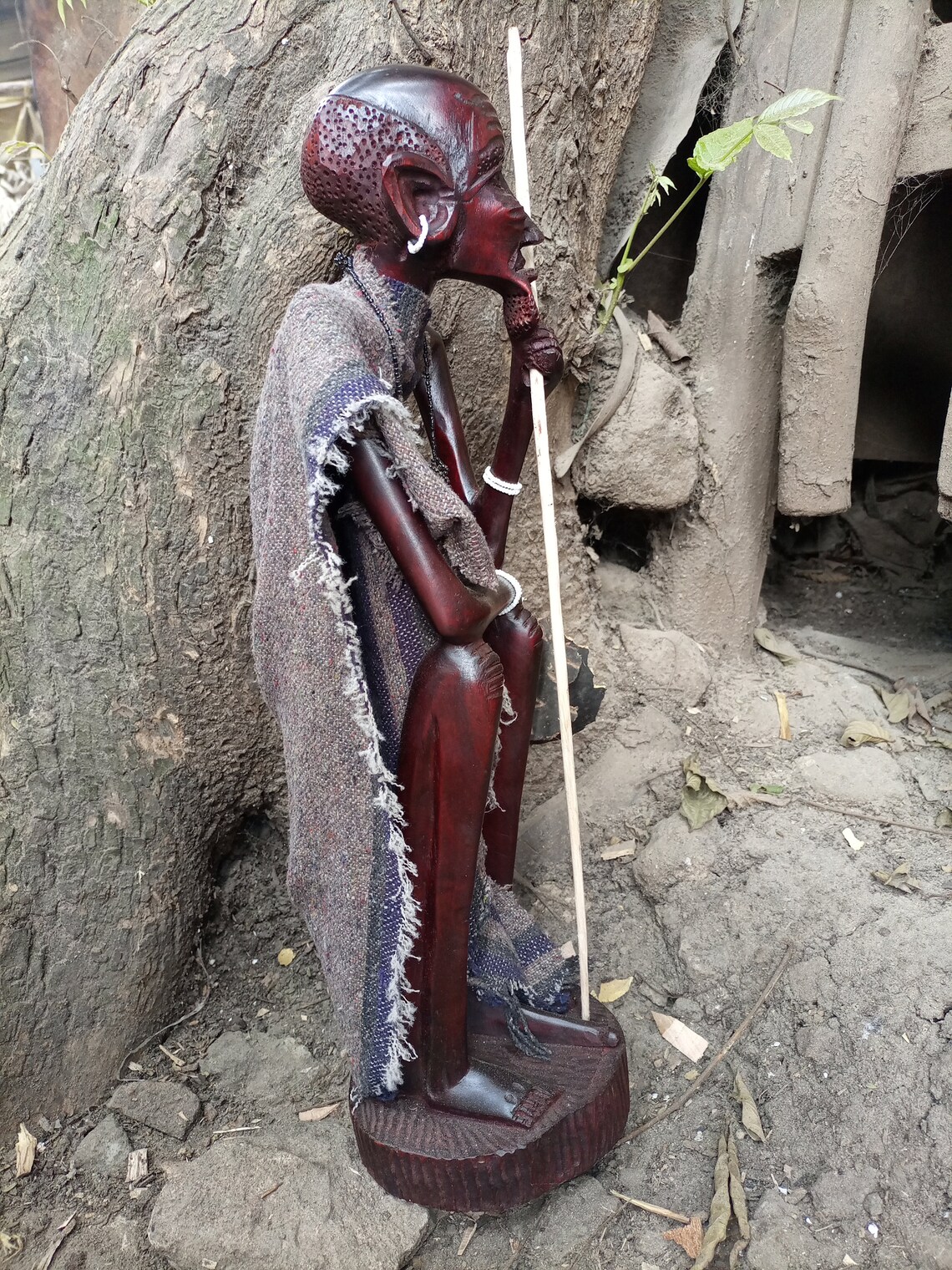 Maasai With Spear Shield Necklace Beads Original Kamba Tribal Art Kenya ...