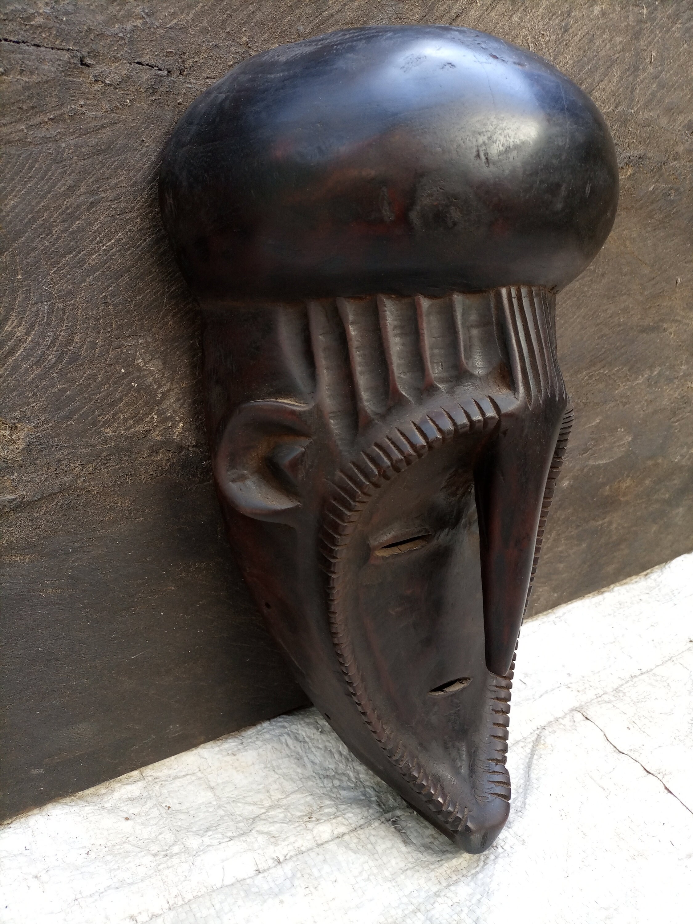 Functional Kwele Tribe Tribal Mask Gabon West Africa Wood Art | Etsy