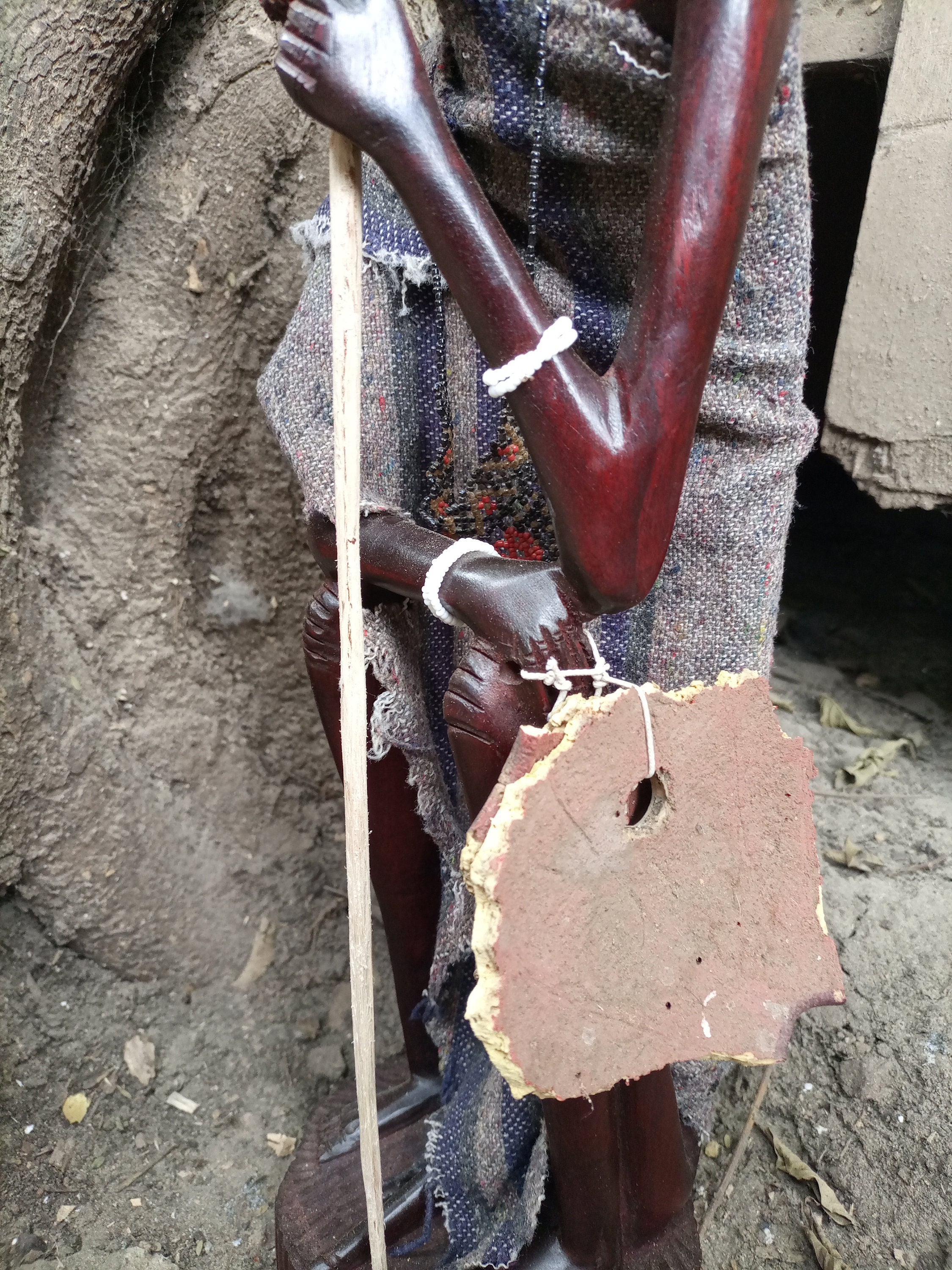 Maasai With Spear Shield Necklace Beads Original Kamba Tribal Art Kenya ...