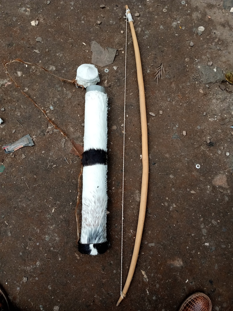 Bow Arrows Quiver Archery Set Fully Functional Kamba Tribe - Etsy