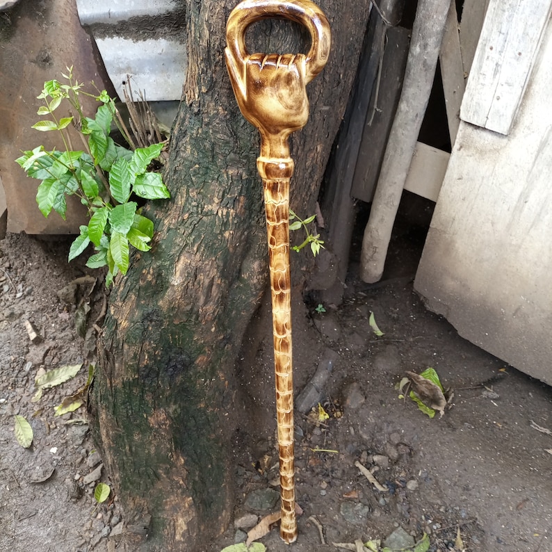 Original African Closed Hand Strength Unity Fist Walking Cane - Etsy