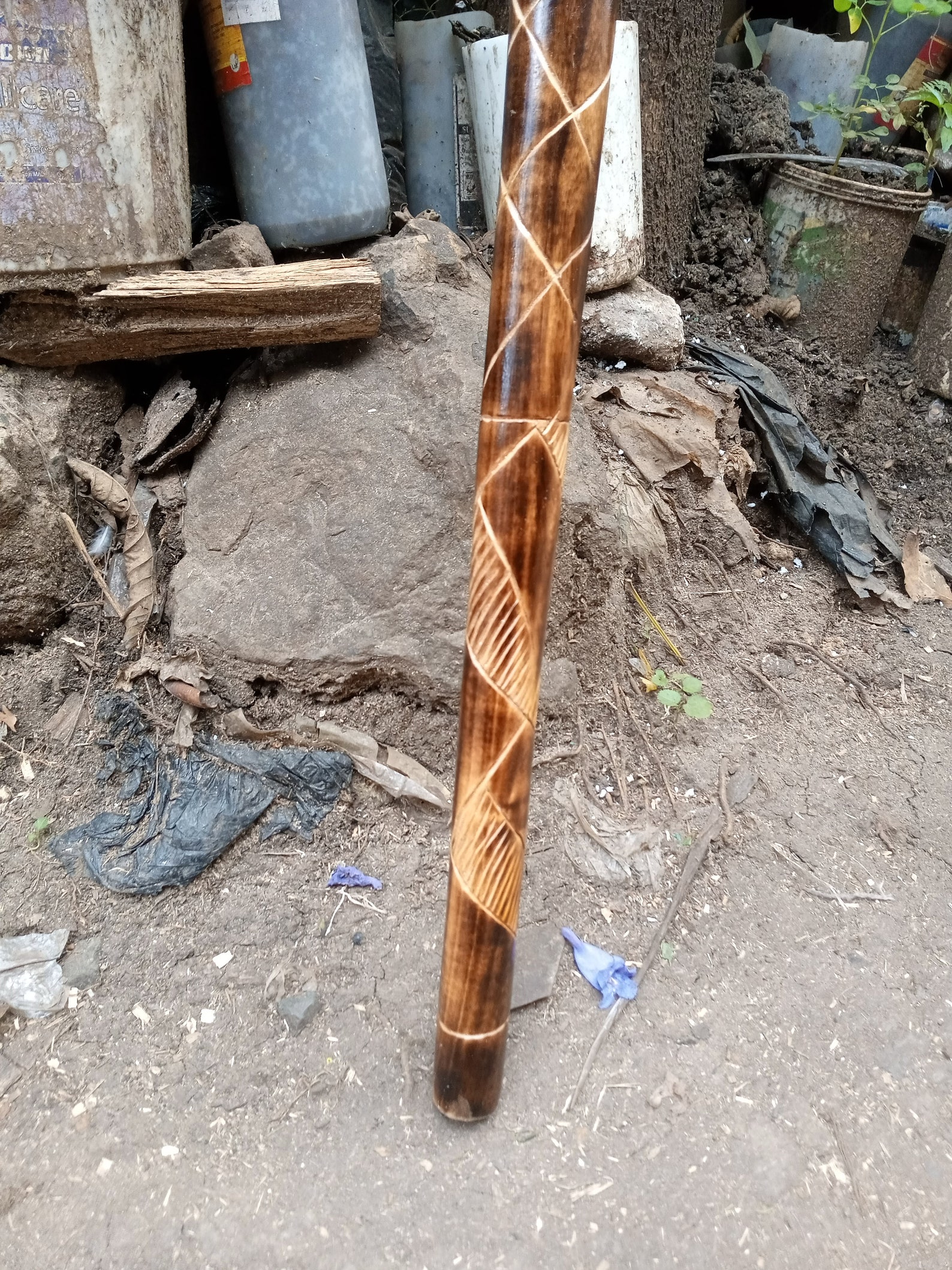 Original Jacaranda Blackwood Rosewood Hiking Walking Stick Cane ...