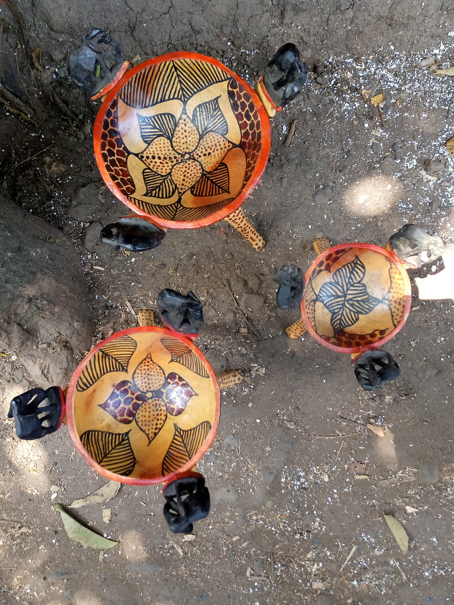Three Elephants Bowl Plant Holder Hand Carved Jacaranda Wood - Etsy