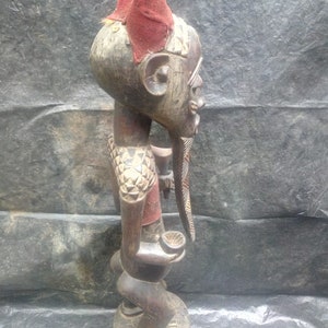 Antique Pende Tribe " Warrior Chief" Original Vintage Statue Carved ...