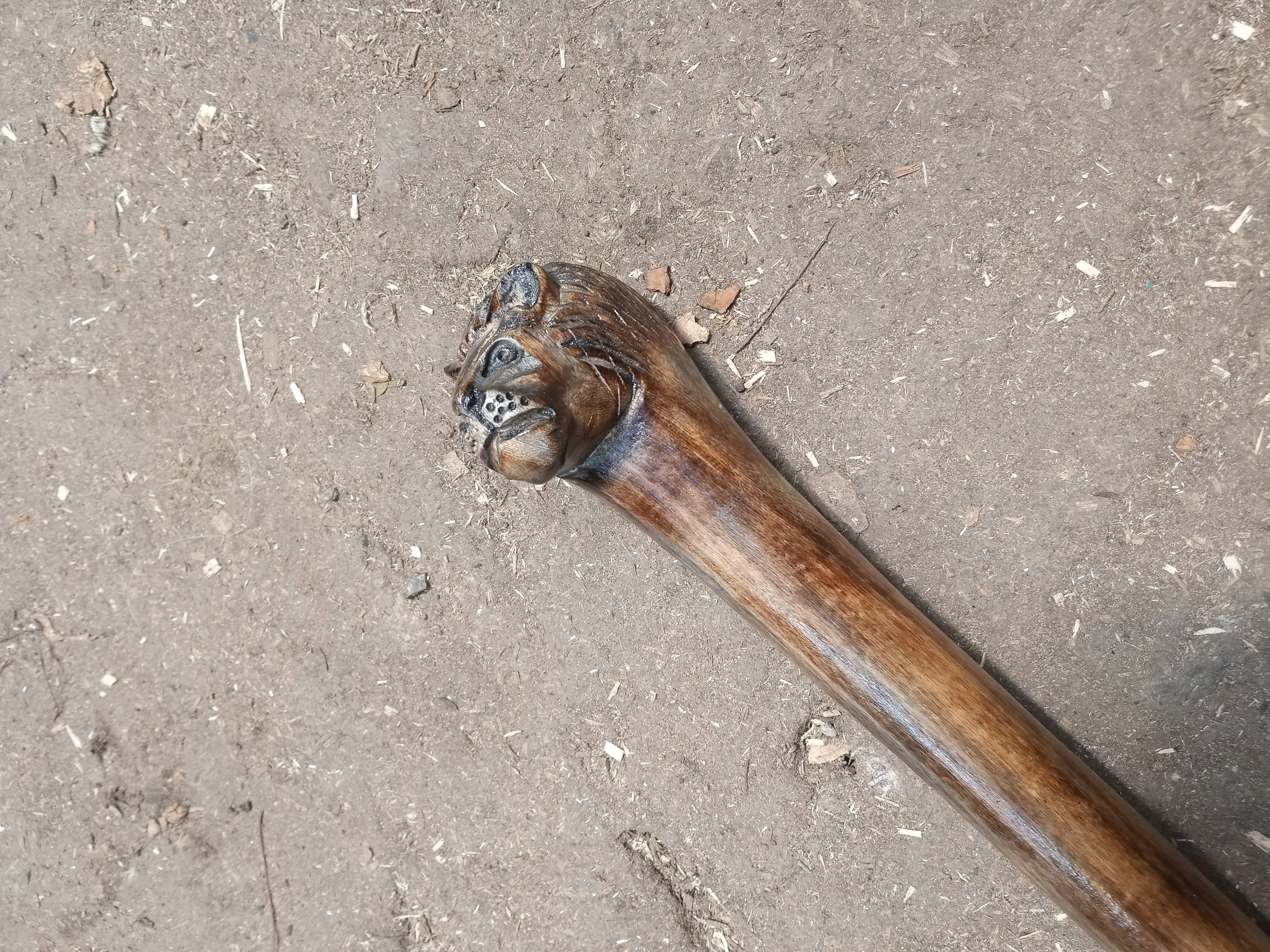 Original Unisex Style Lion Head Walking Hiking Stick Cane - Etsy