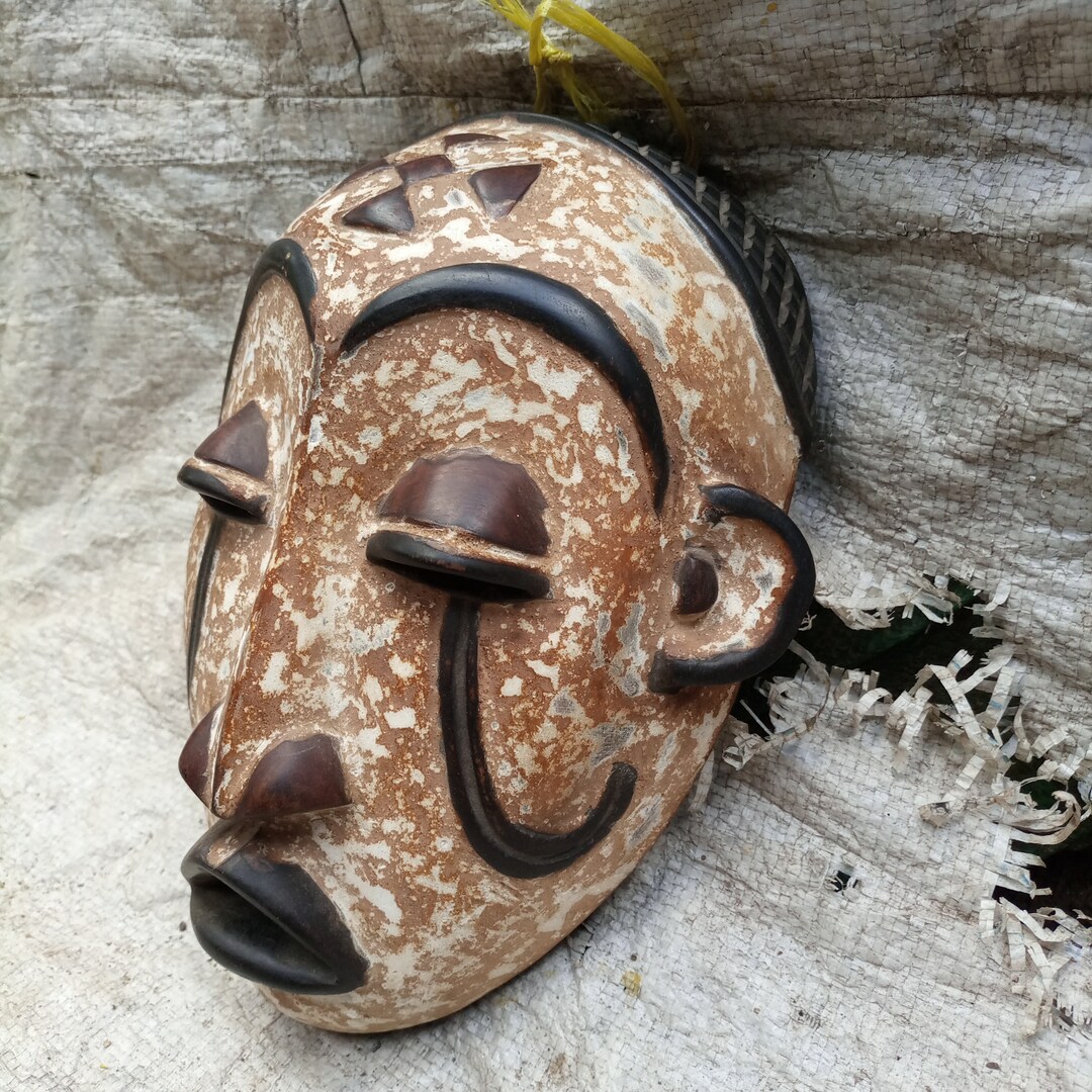 Original Chokwe Tribe Vintage Tribal Mask DRC Africa Wood Art Carving ...