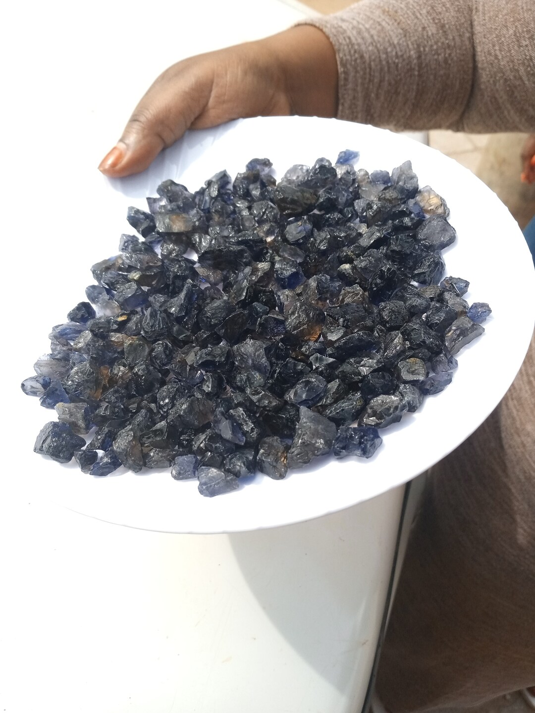 Iolite Rough 2KG Top Blue Natural Earth-mined Cordierite Gem Water ...
