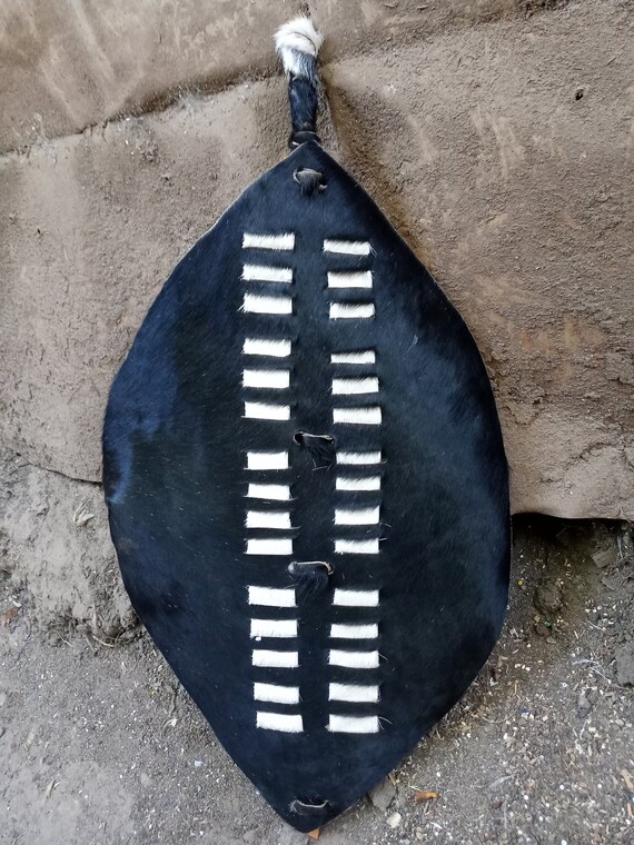 Original 60x24 Zulu Warriors Shield Functional Black & White | Etsy