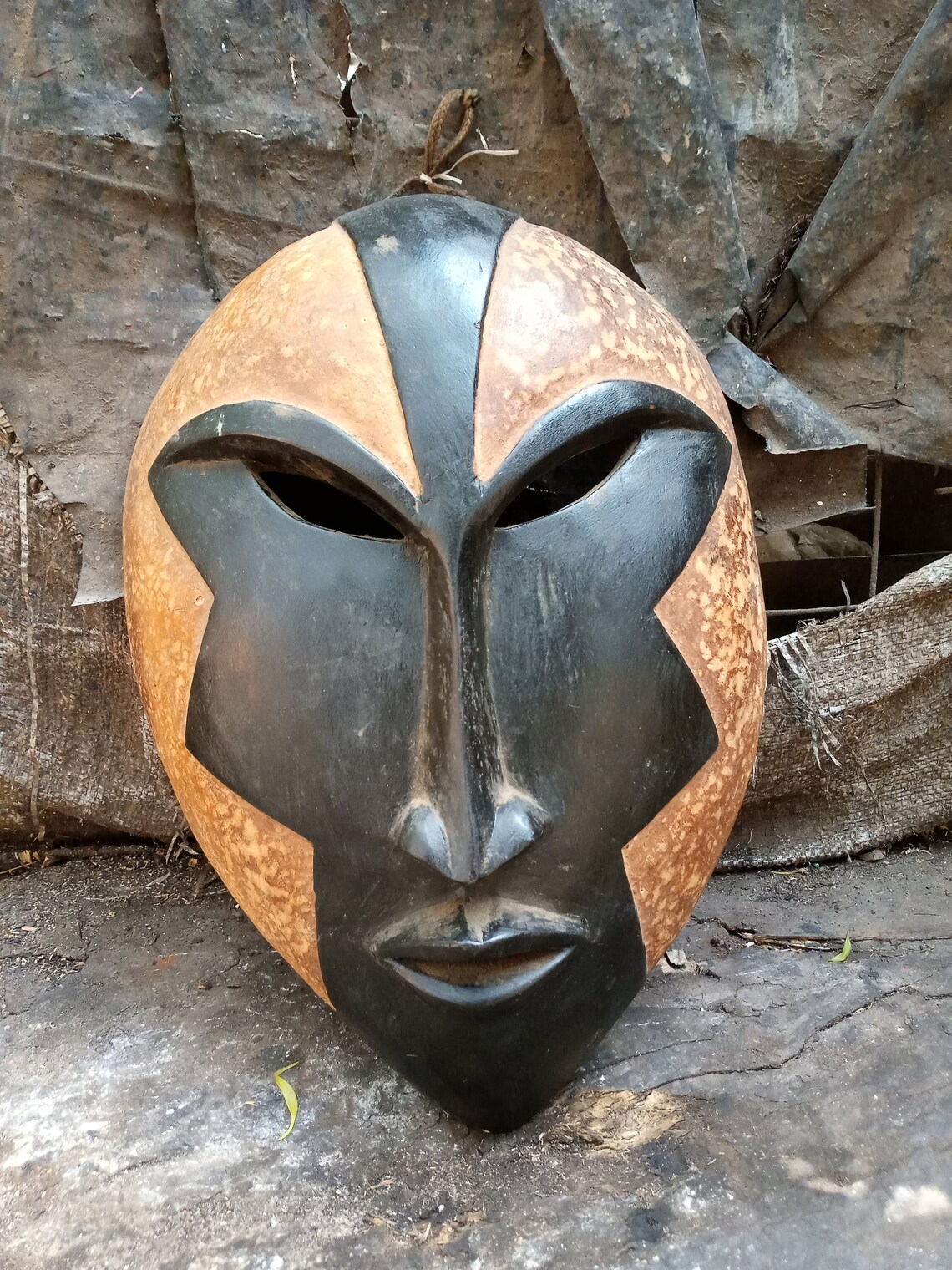 Vintage Congo Tribe Mask DRC Africa Congo Original Wood Art Carving ...