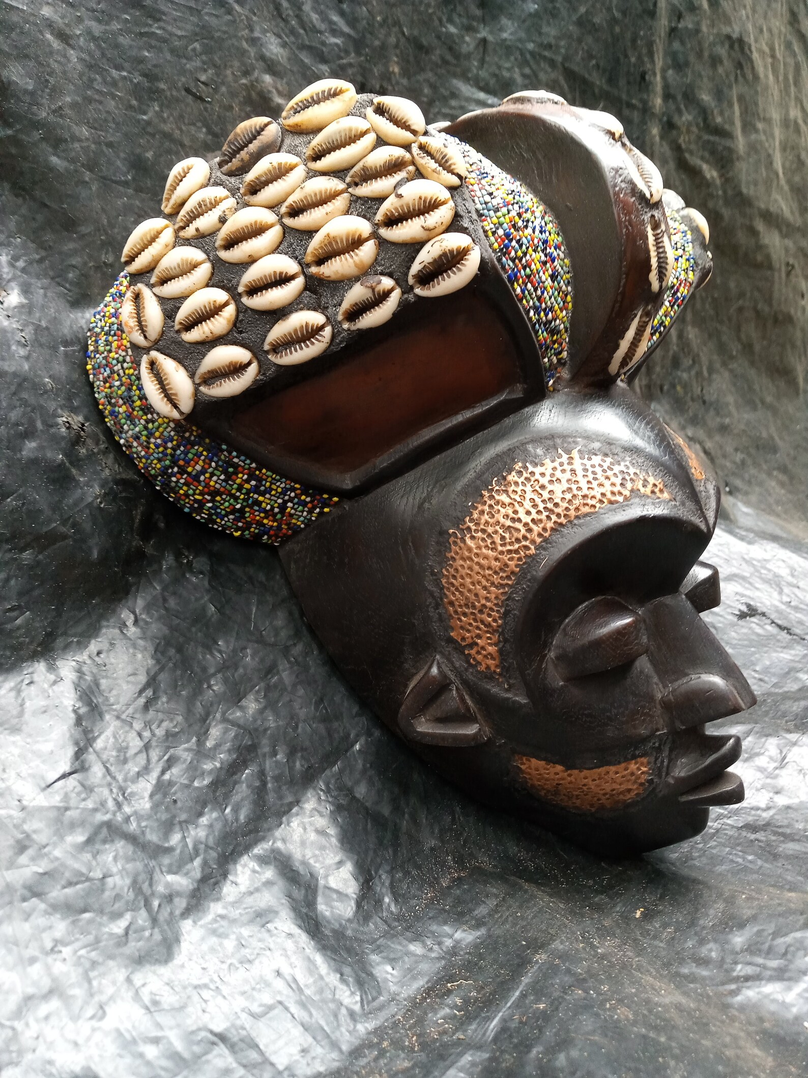 Vintage Style Punu Tribe Mask DRC Africa Congo Original Wood Art ...