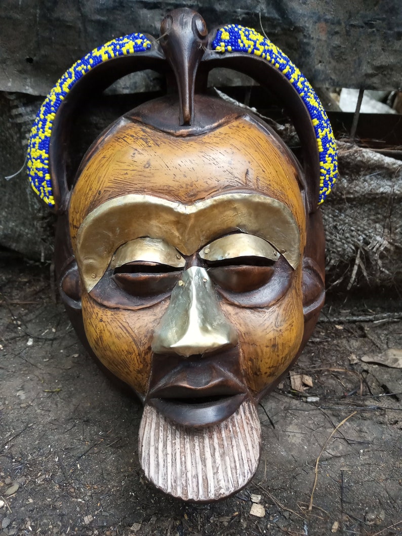 Vintage Punu Tribe Mask DRC Africa Congo Original Wood Art Carving ...