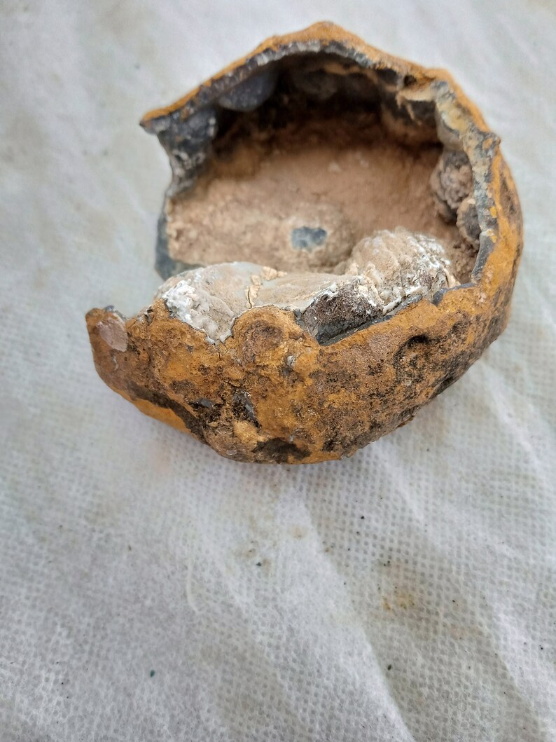 Desert Rose Gypsum Geode Rough Mineral Specimen With Blue - Etsy