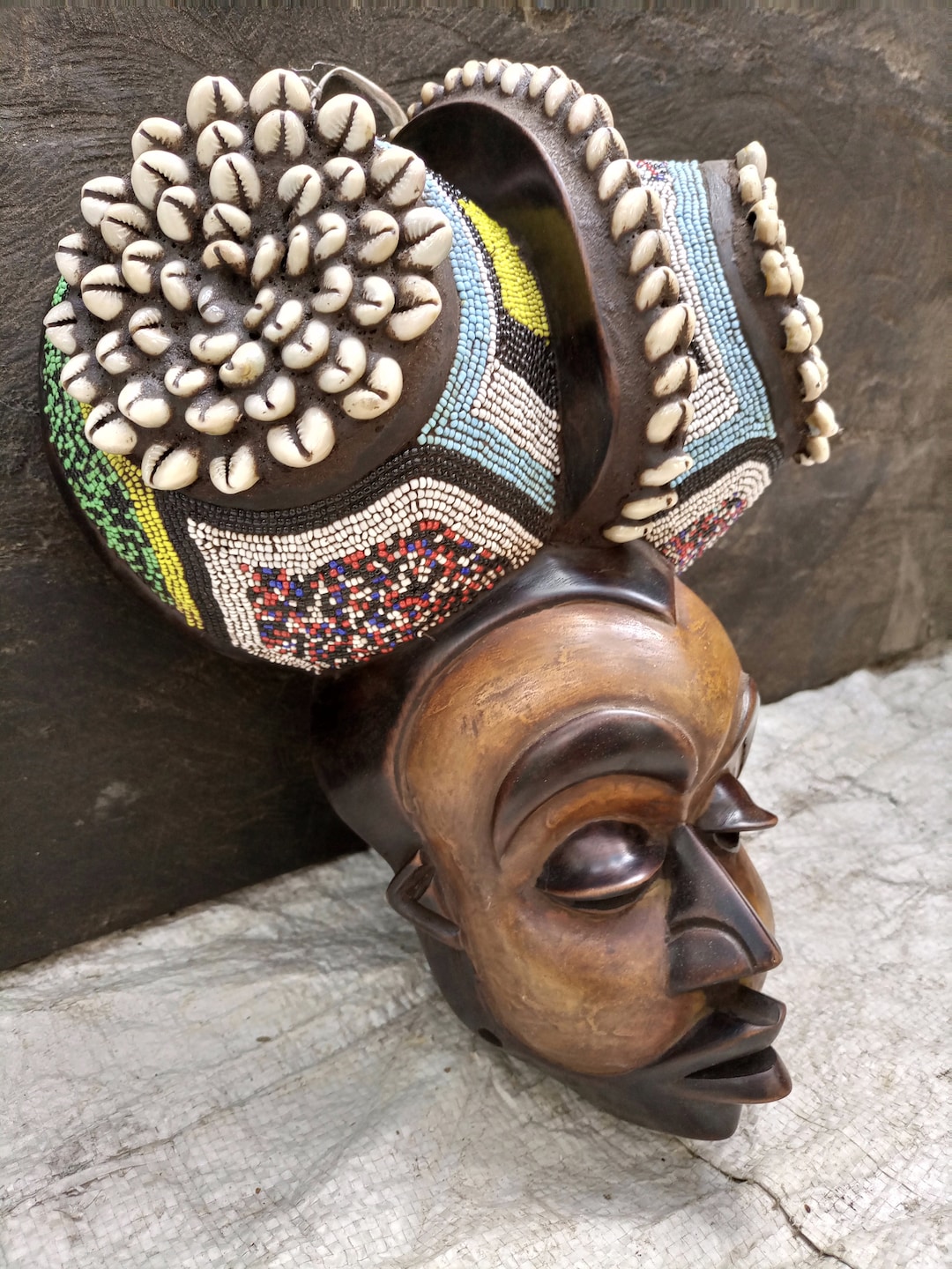 Punu Tribe Mask DRC Africa Congo Original Wood Art Carving Antique ...
