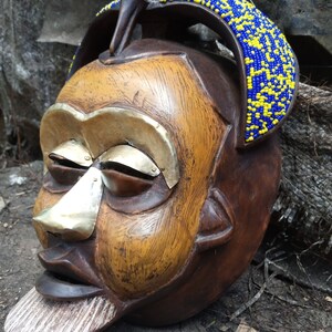 Vintage Punu Tribe Mask DRC Africa Congo Original Wood Art Carving ...
