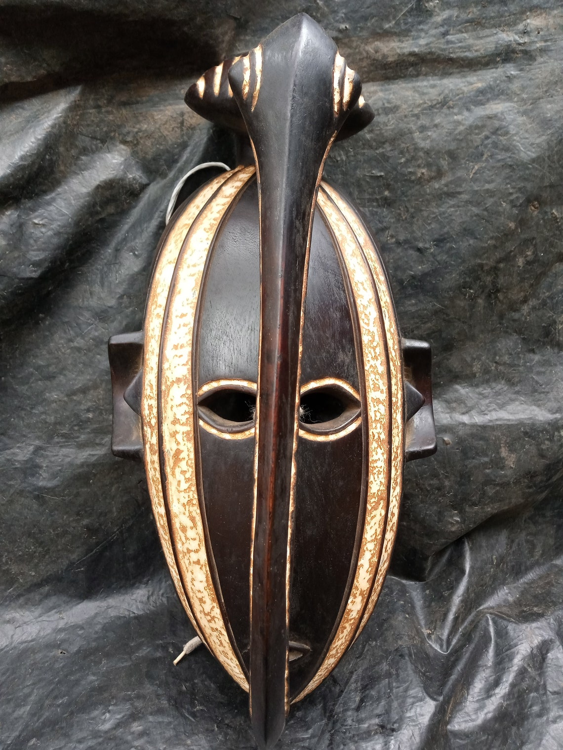 Functional Kwele Tribe Tribal Mask Gabon West Africa Wood Art Carving ...
