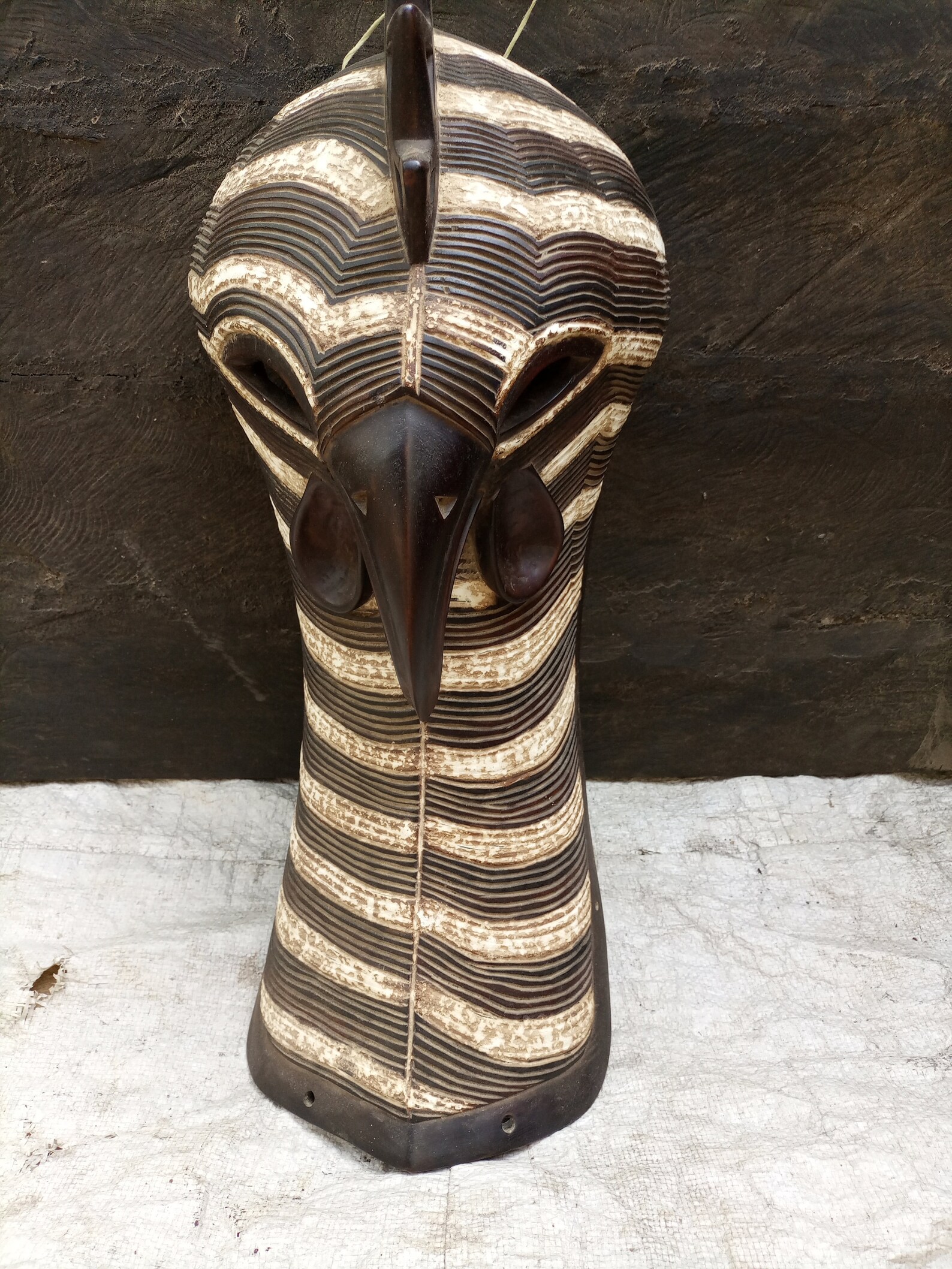 Original Songe Tribe Vintage "le Coq" Mask DRC Africa Handcarved Wood ...