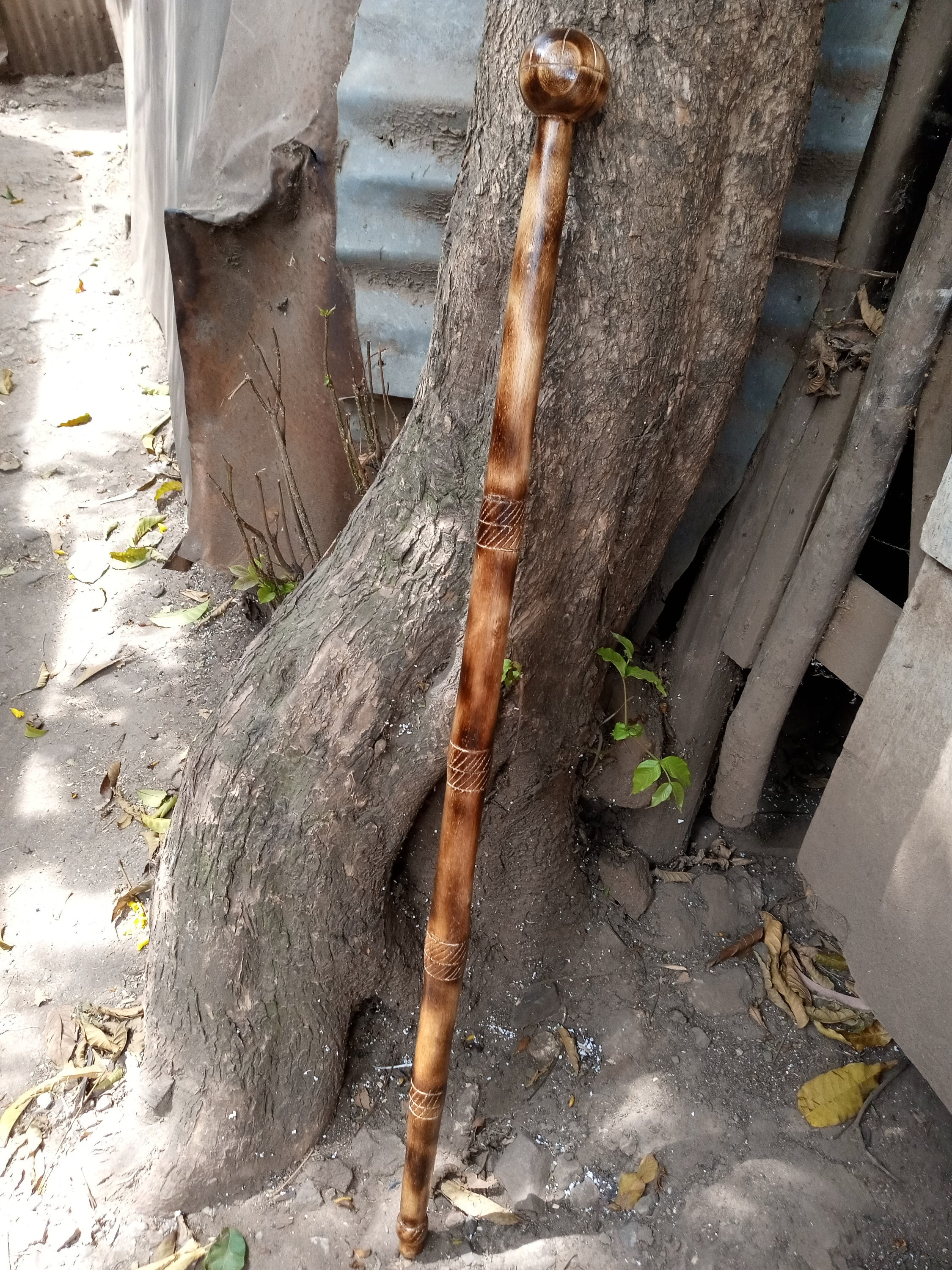 Original Olive Wood or Mahogany African Cane Ambidextrous Gift - Etsy