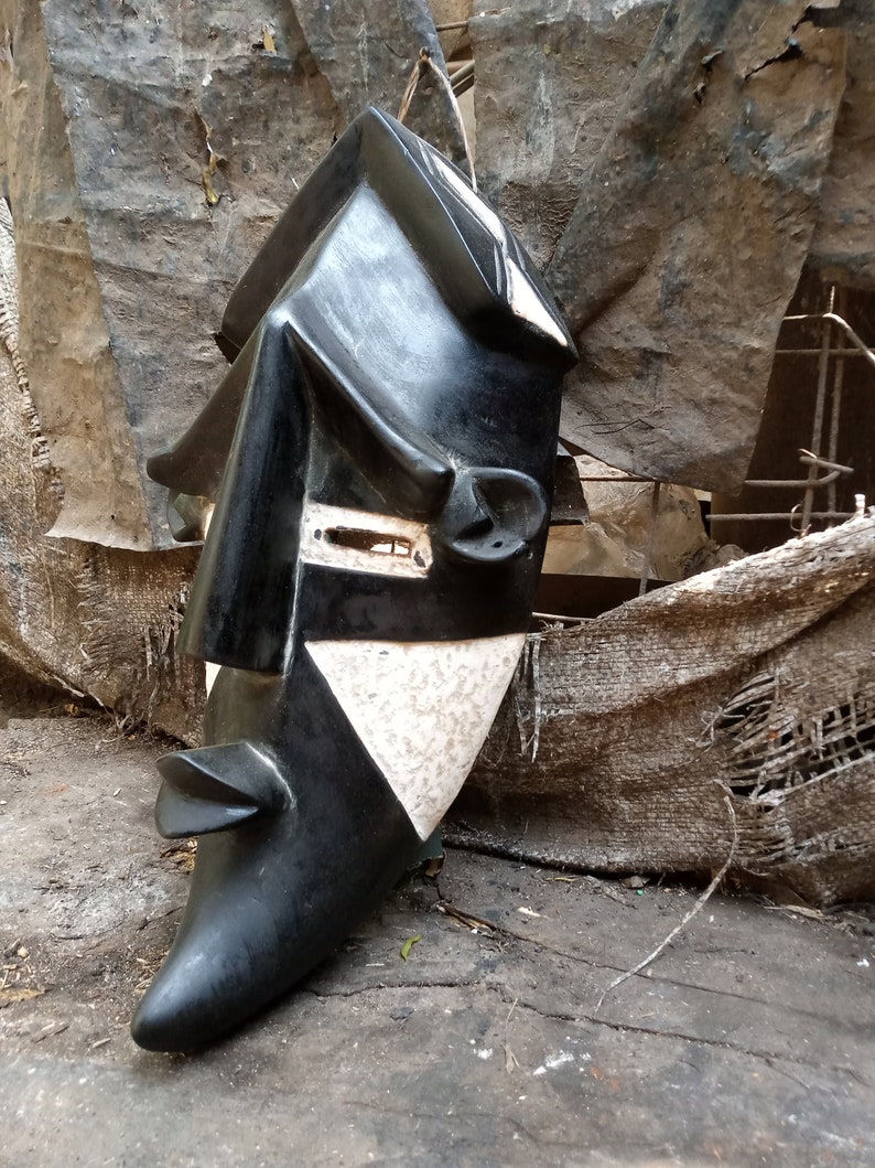 Original Lwalwa Tribe Vintage Moon Mask DRC Africa | Etsy