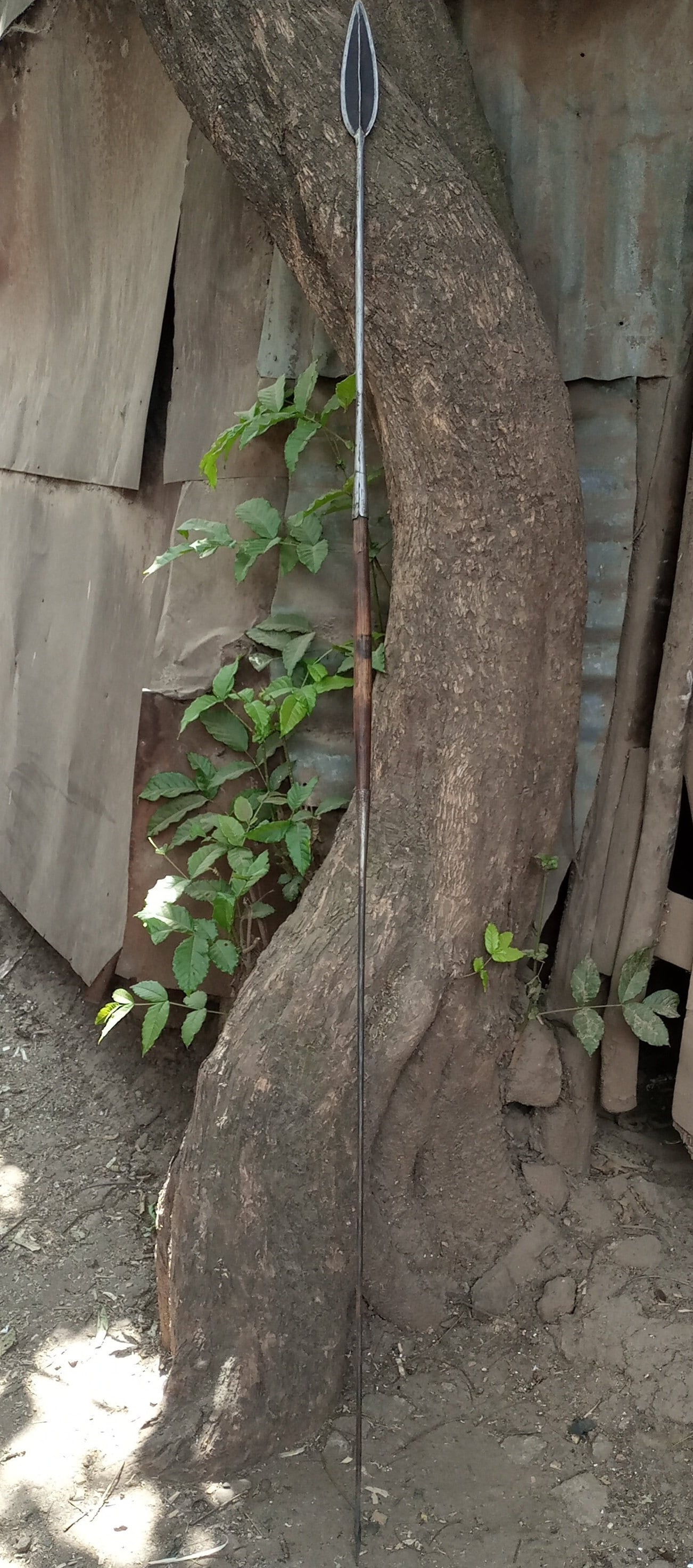 76IN Maasai Spear Original Fully Functional Handmade Kenya Africa Wood ...