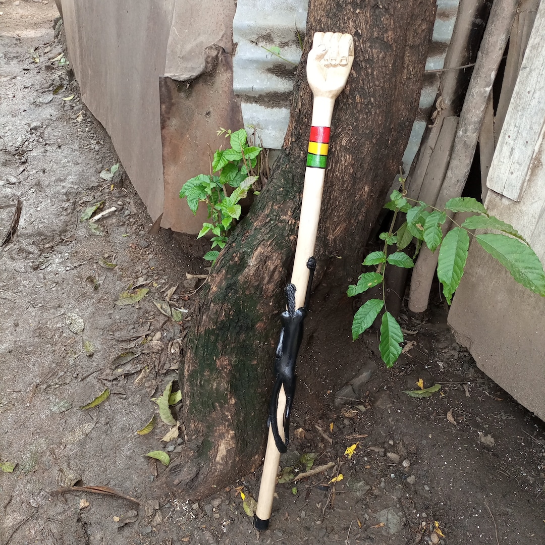 Original Unity Hand Ambidextrous Walking Hiking Stick Rasta Africa ...